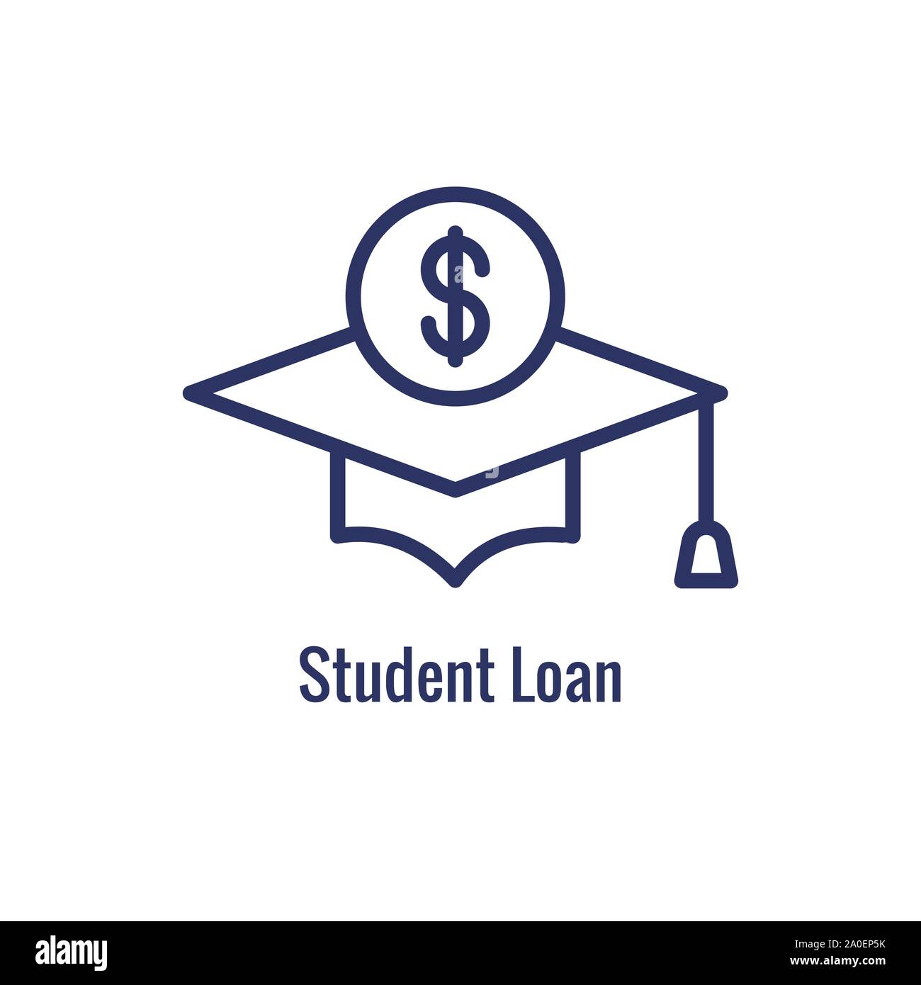 Student Education Icon - imagery depicting the education process and ...