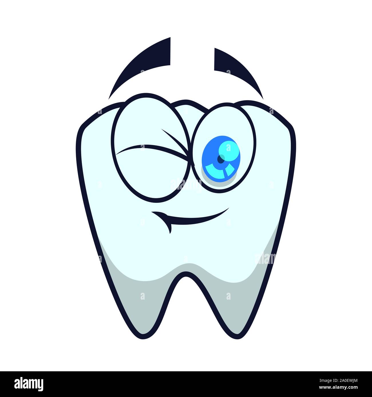 tooth human kawaii character vector illustration design Stock Vector ...