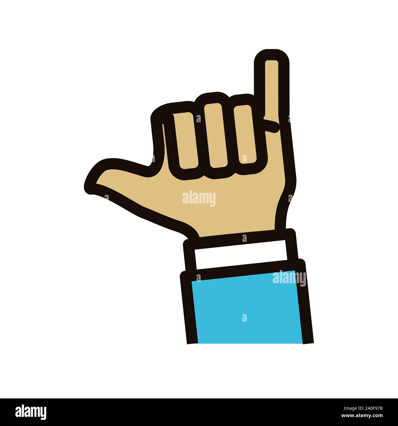 hand human like isolated icon vector illustration design Stock Vector ...