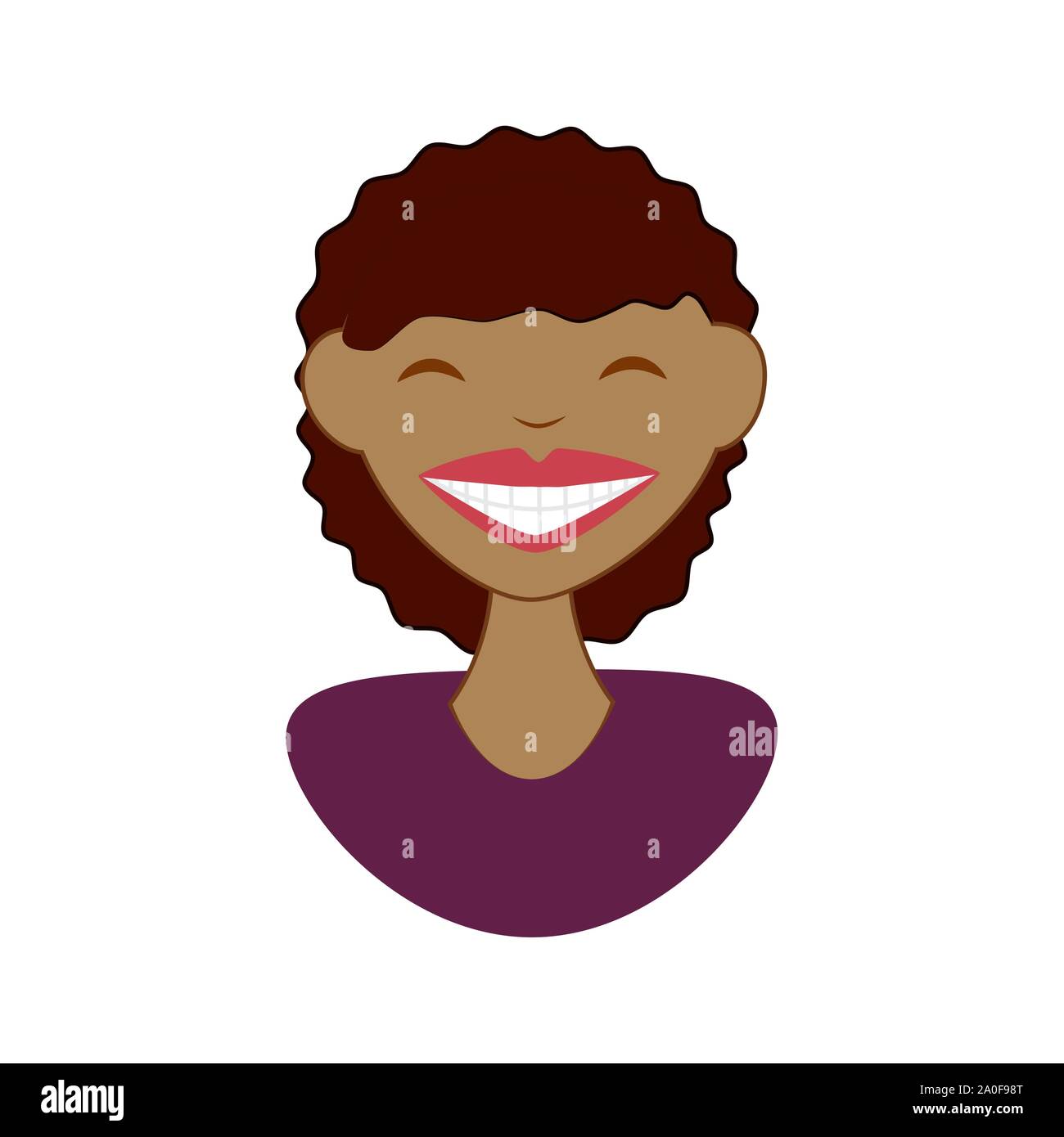 woman with perfect teeth vector illustration design Stock Vector Image ...