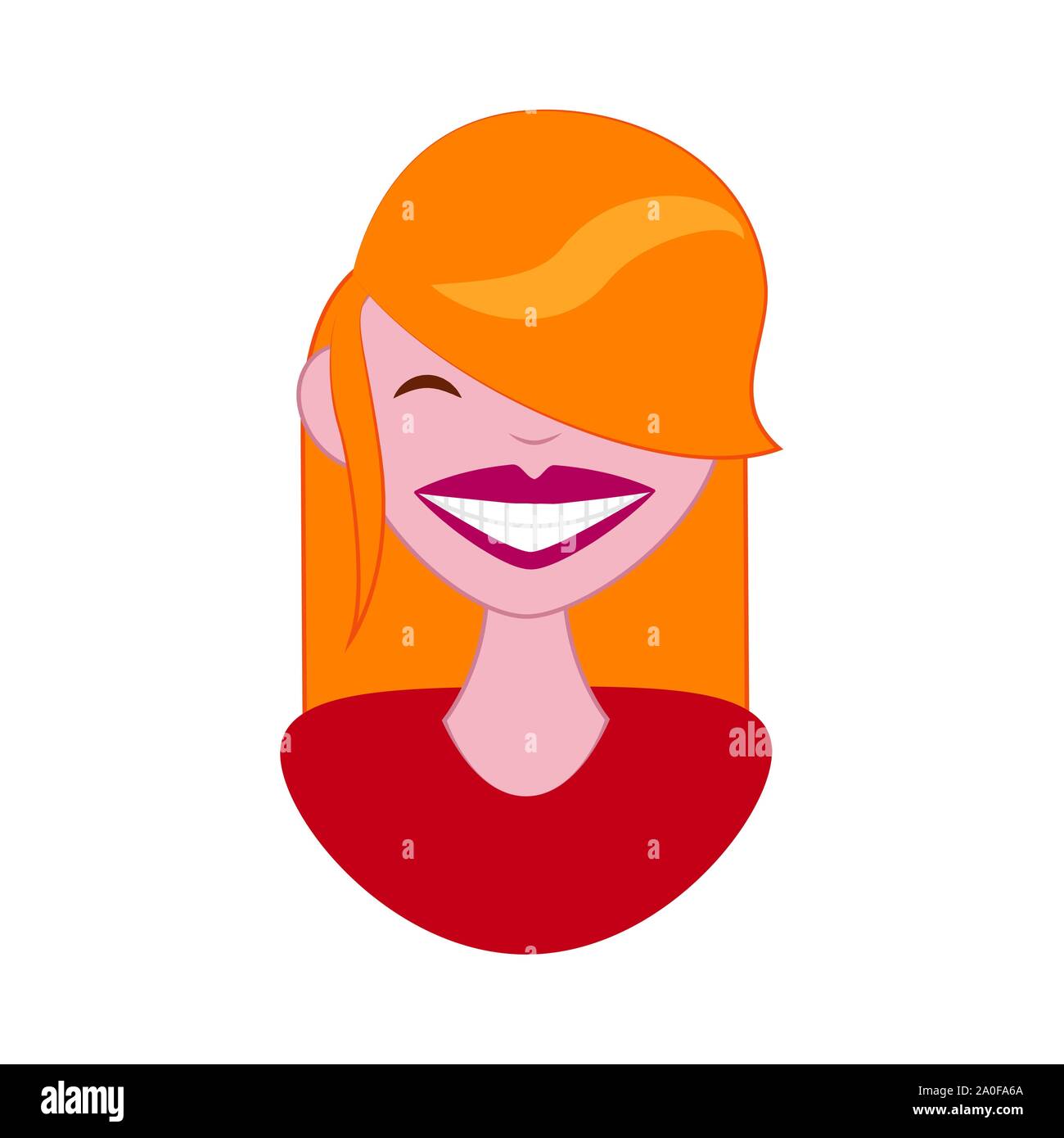 woman with perfect teeth vector illustration design Stock Vector Image ...