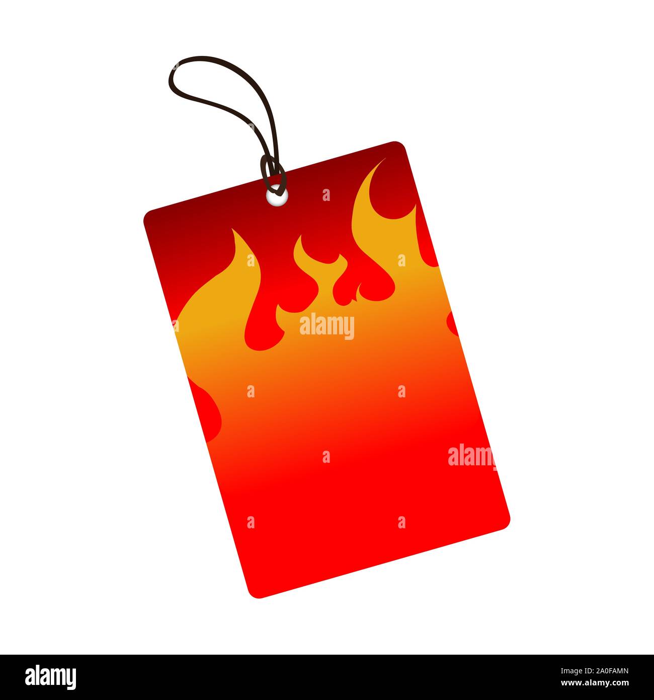 circular tag with fire flame vector illustration design Stock Vector ...