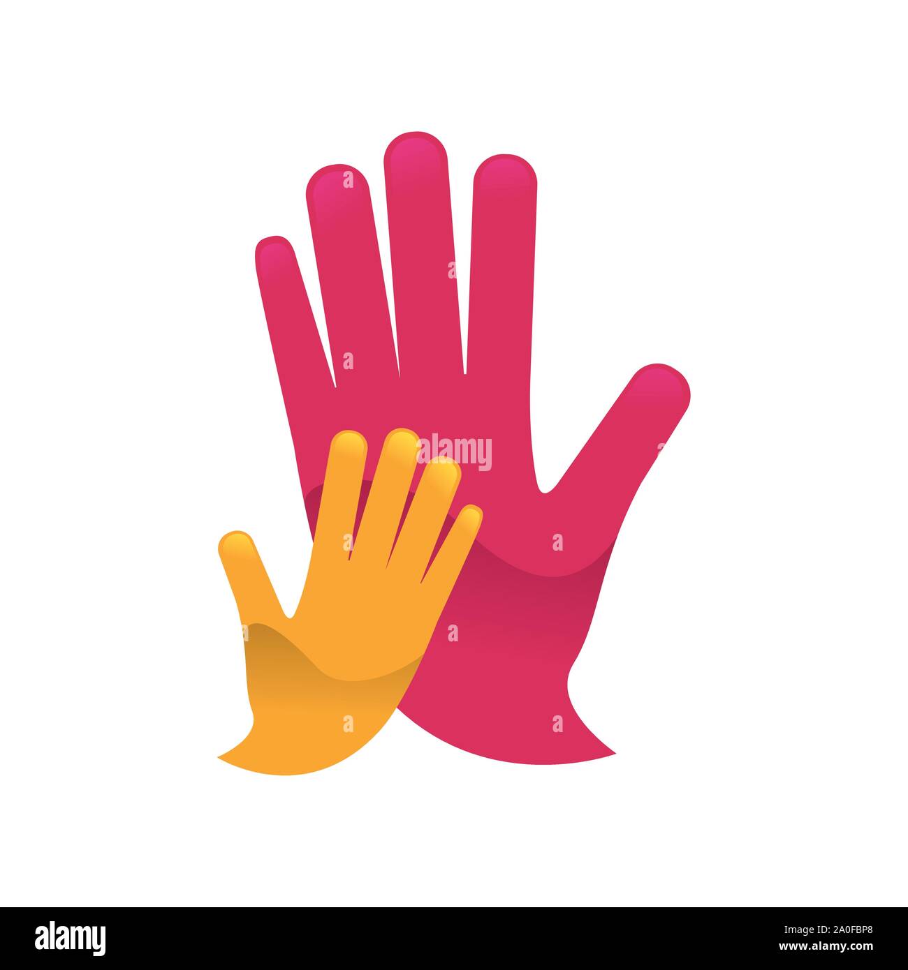 Hands human protected icon hi-res stock photography and images - Alamy