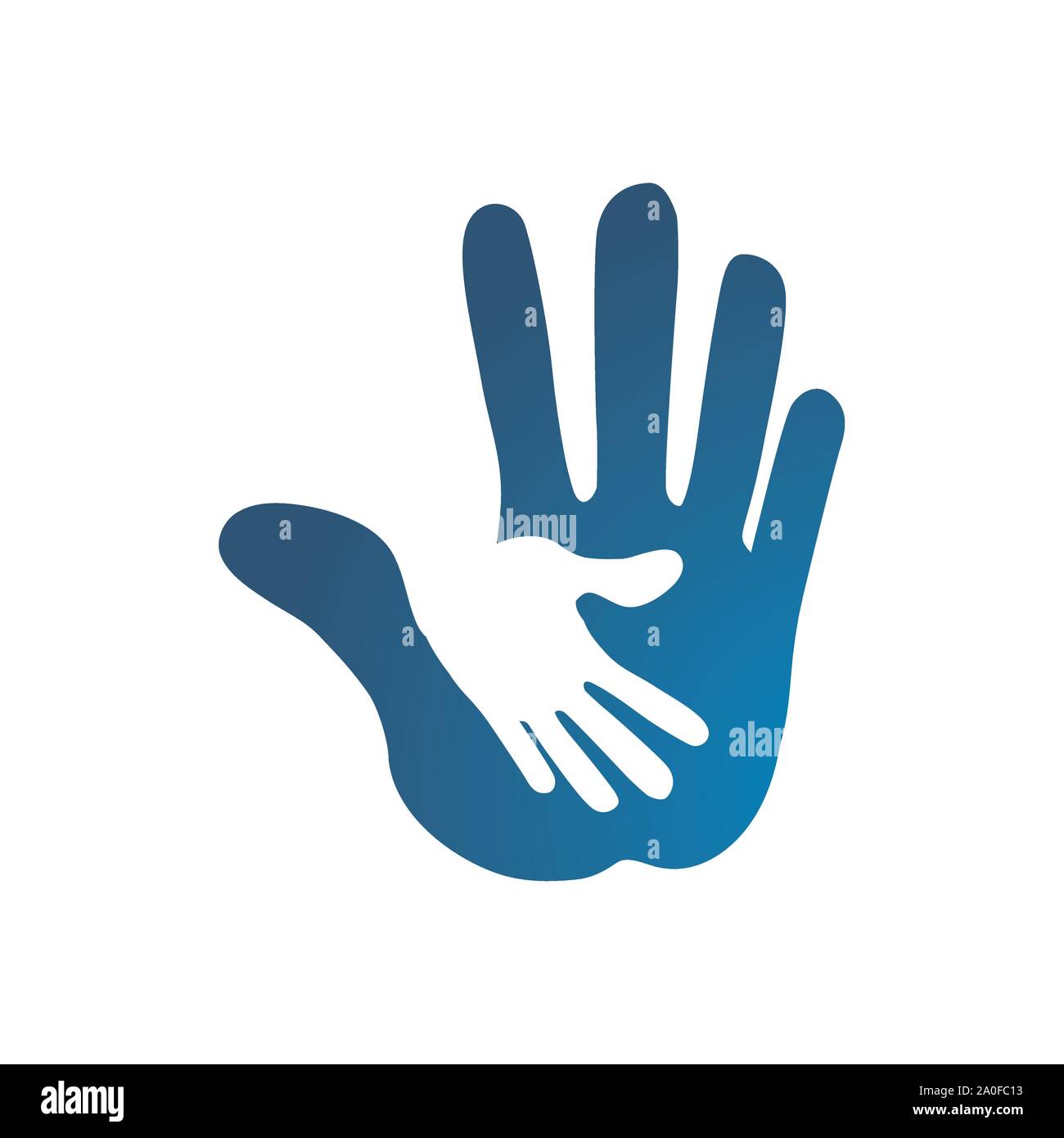 Hands human protected icon hi-res stock photography and images - Alamy