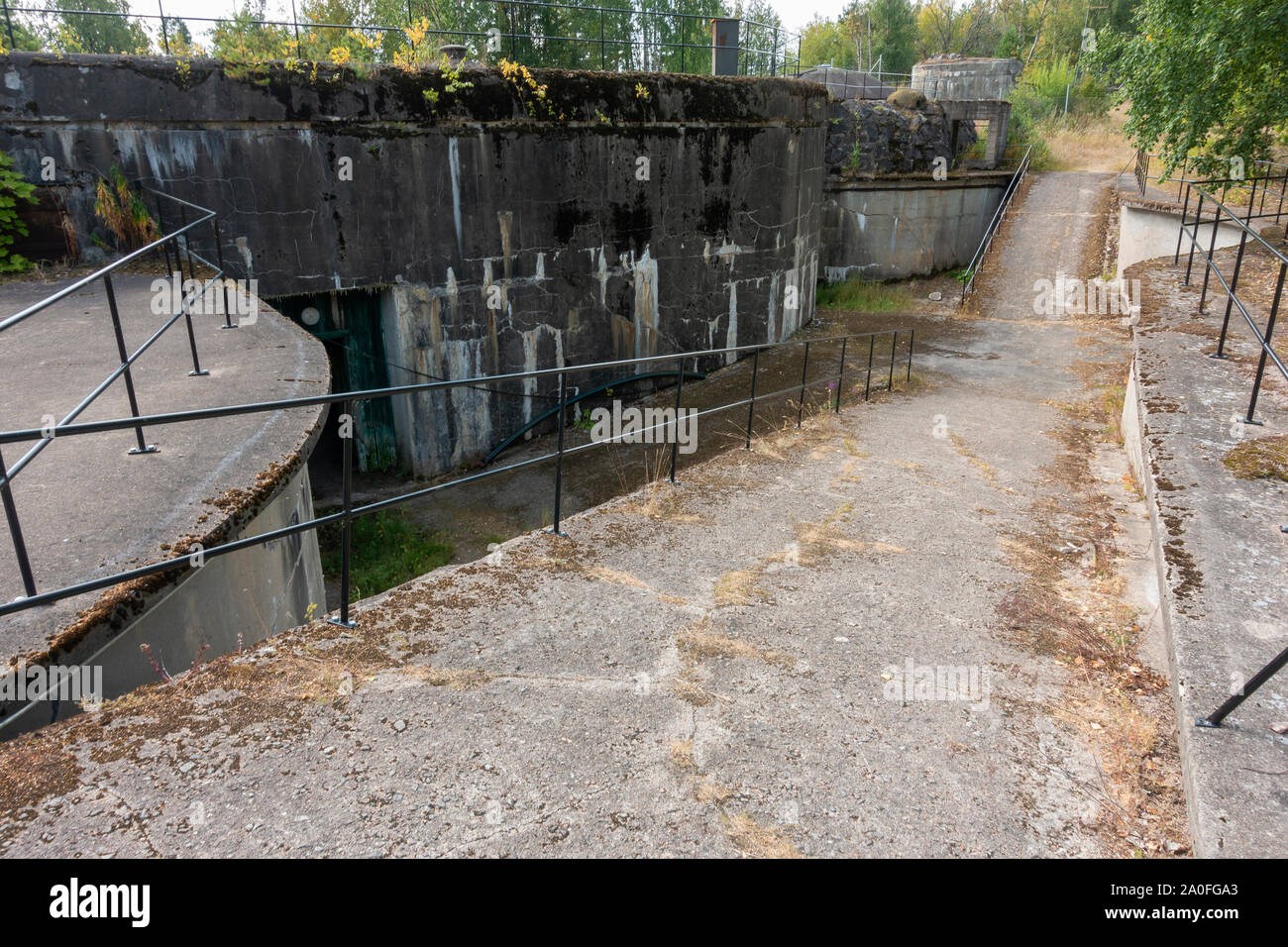 Bunkers on Isosaari island in Helsinki Finland Stock Photo - Alamy