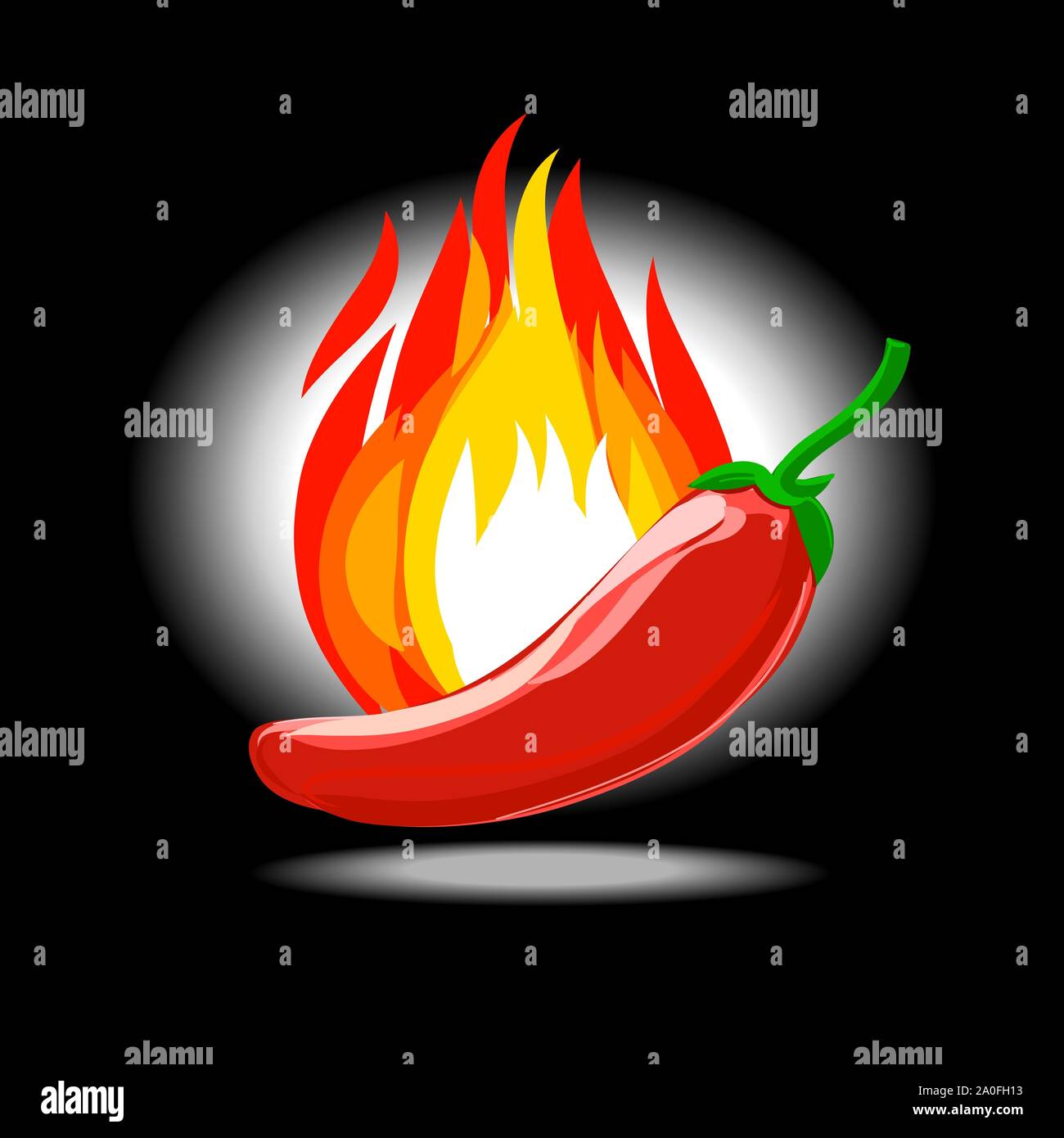 Chili pepper drawing hi-res stock photography and images - Alamy