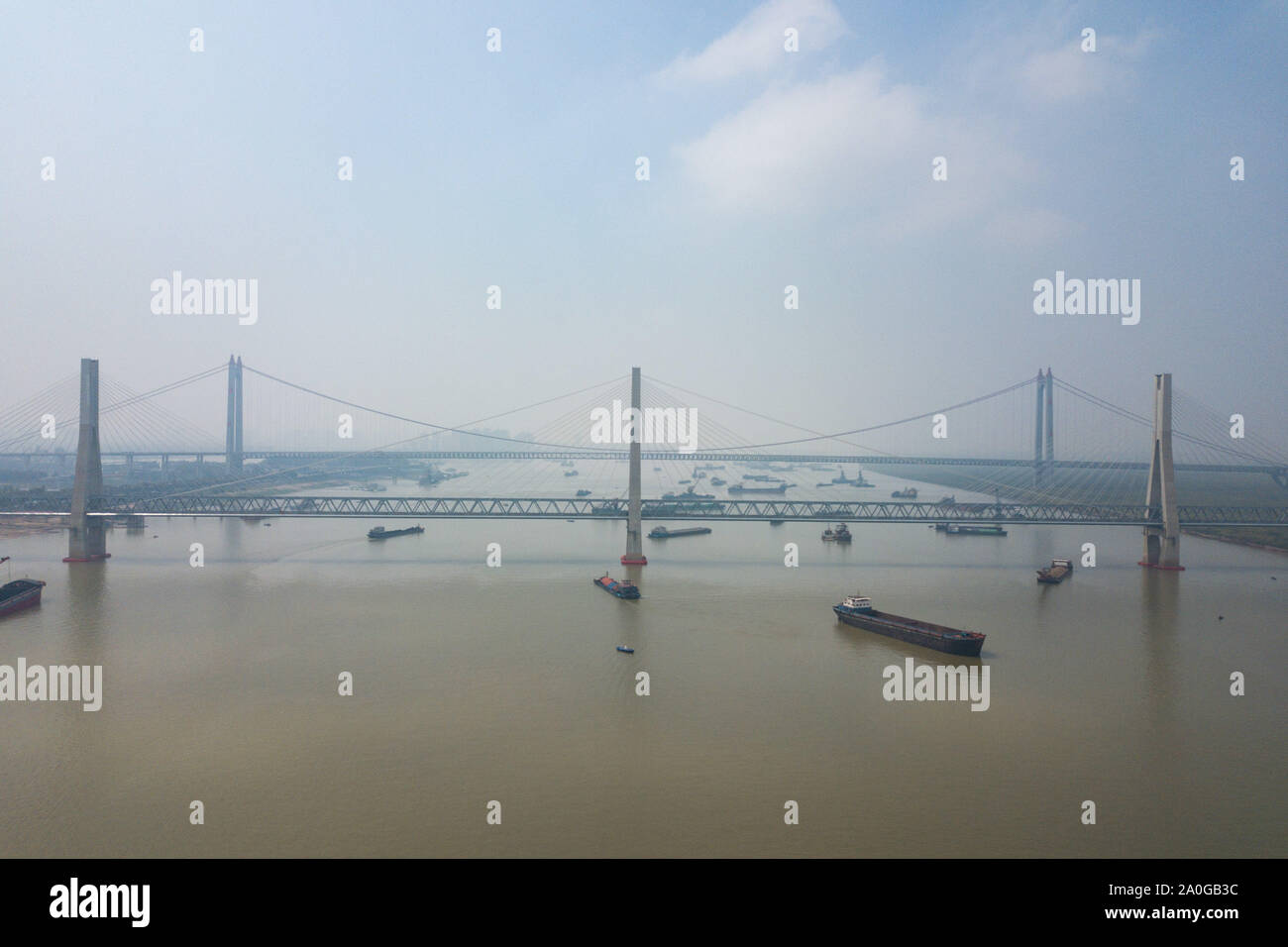 Changsha. 19th Sep, 2019. Aerial photo taken on Sept. 19, 2019 shows a ...