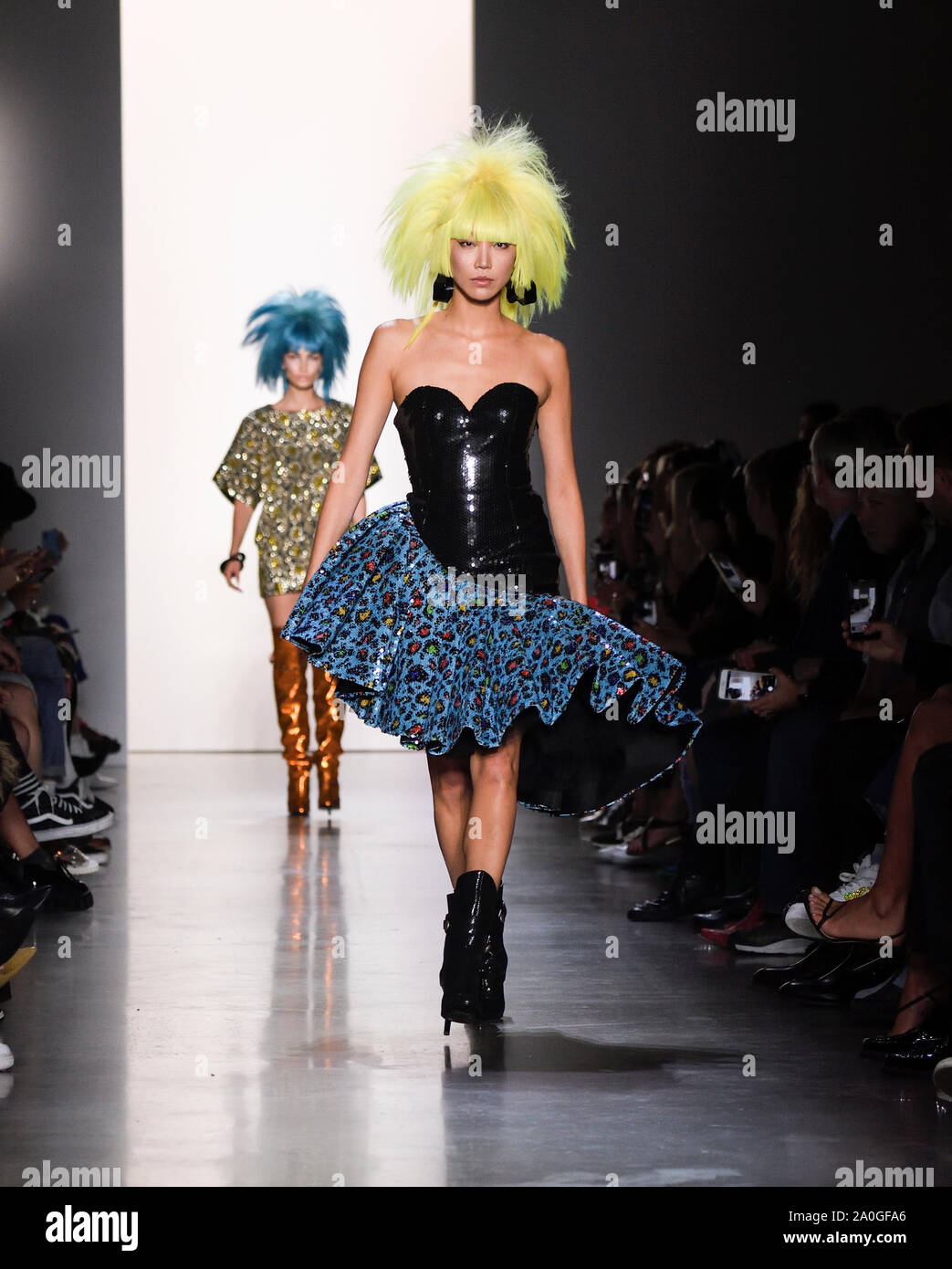 New York, NY - September 6, 2019: Soo Joo Park walks runway for Jeremy ...