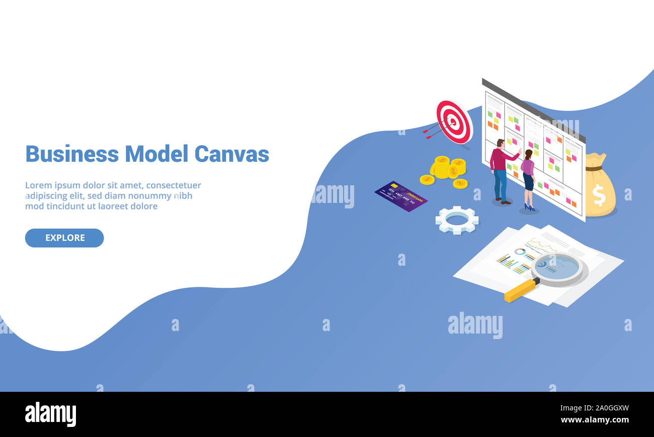 Business model canvas discussion hi-res stock photography and images ...
