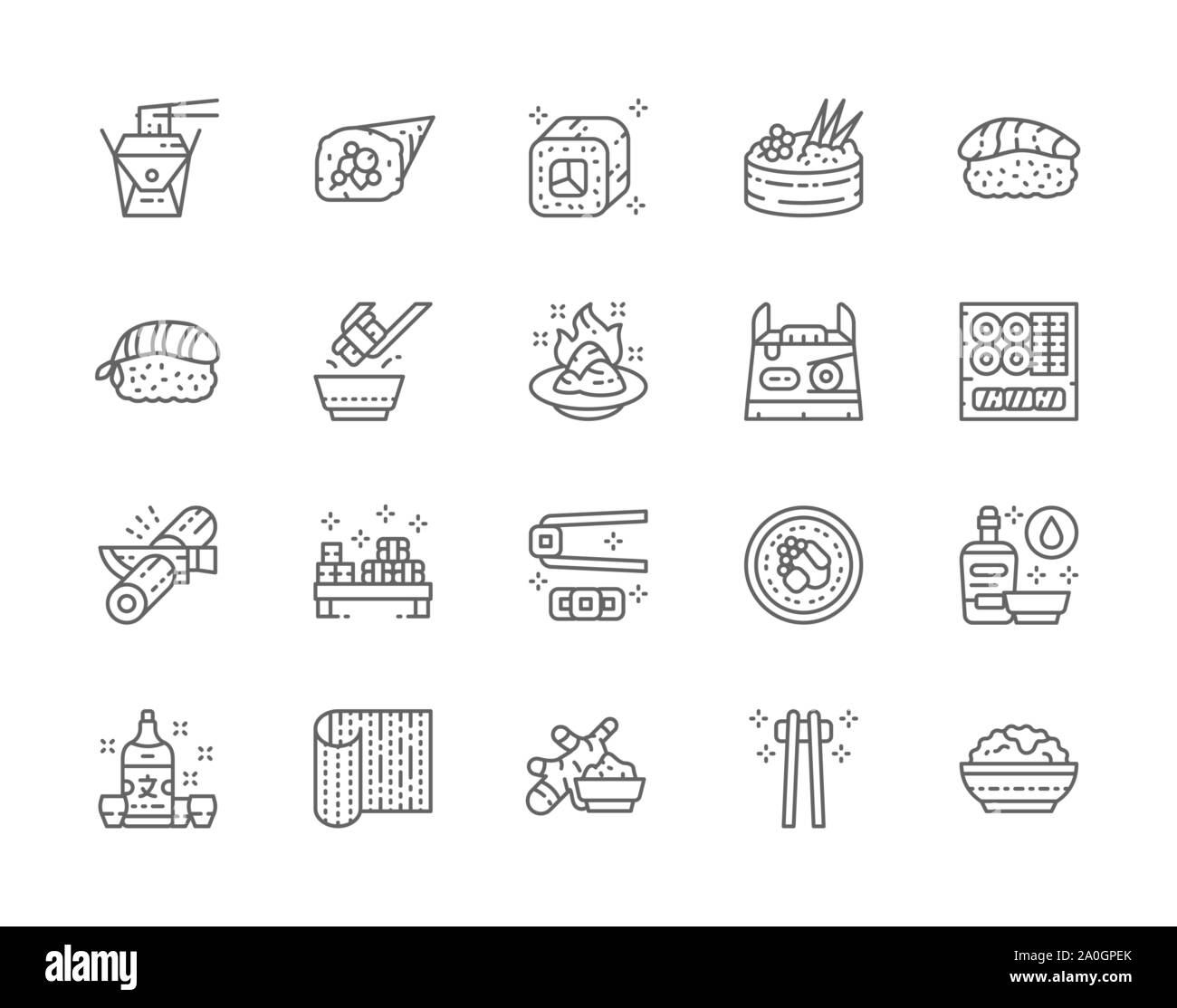 Salmon nigiri sushi wasabi Black and White Stock Photos & Images - Alamy