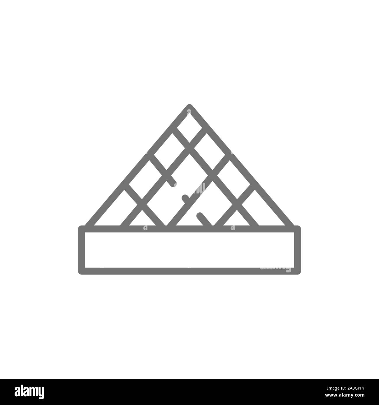 The louvre museum paris Stock Vector Images - Alamy