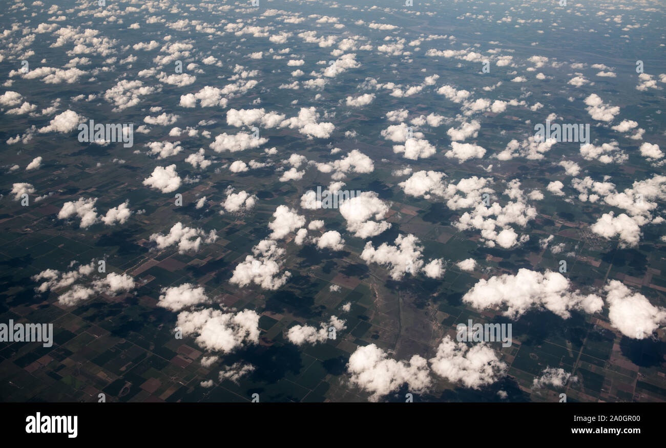 Clouds, and shadows taken from an airplane Stock Photo - Alamy