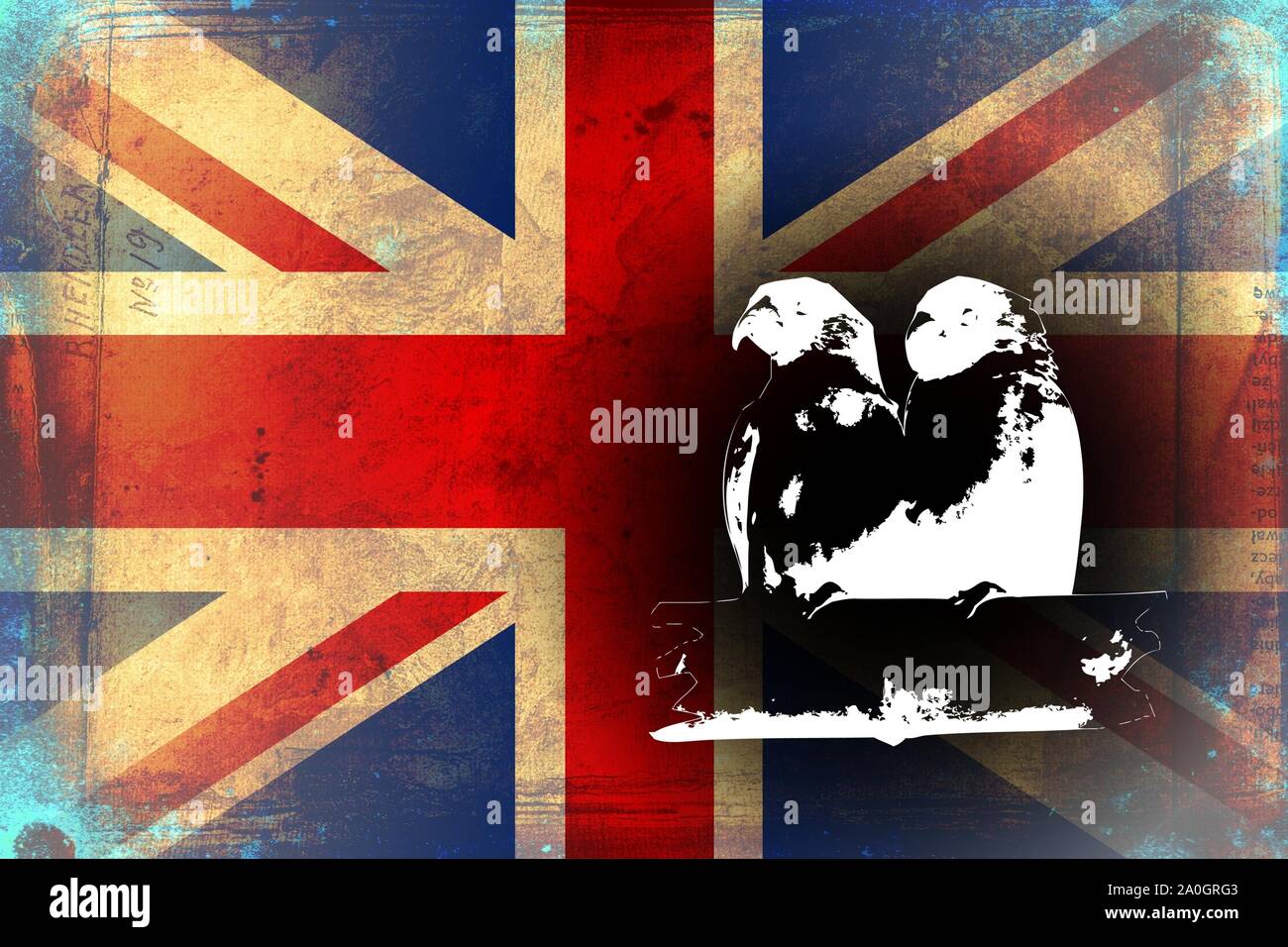 British art design illustration fun Stock Photo - Alamy