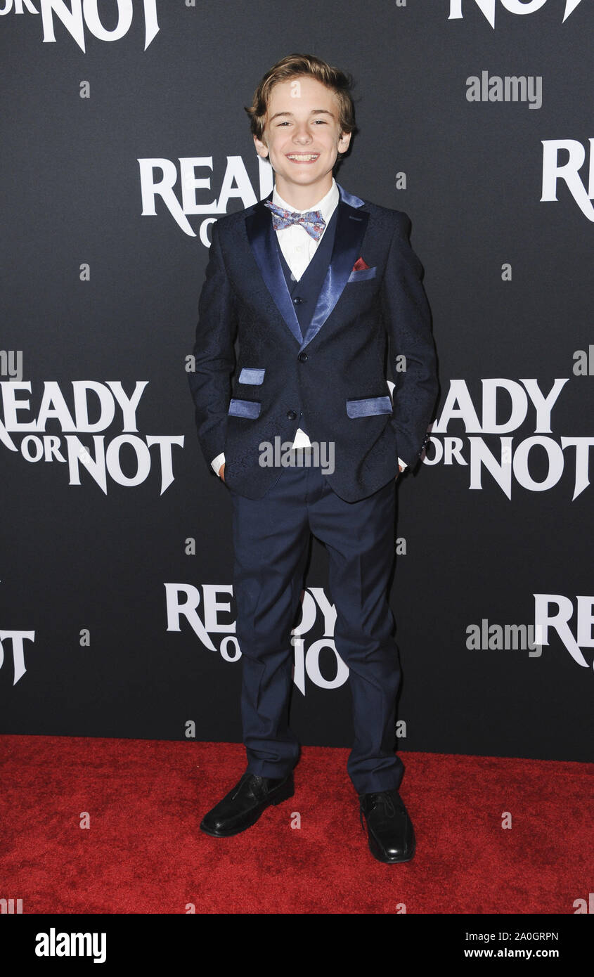 Film Premiere Ready or Not Featuring: Liam MacDonald Where: Los Angeles, California, United ...