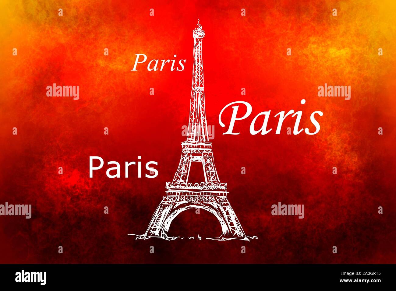 Paris art design illustration Stock Photo - Alamy