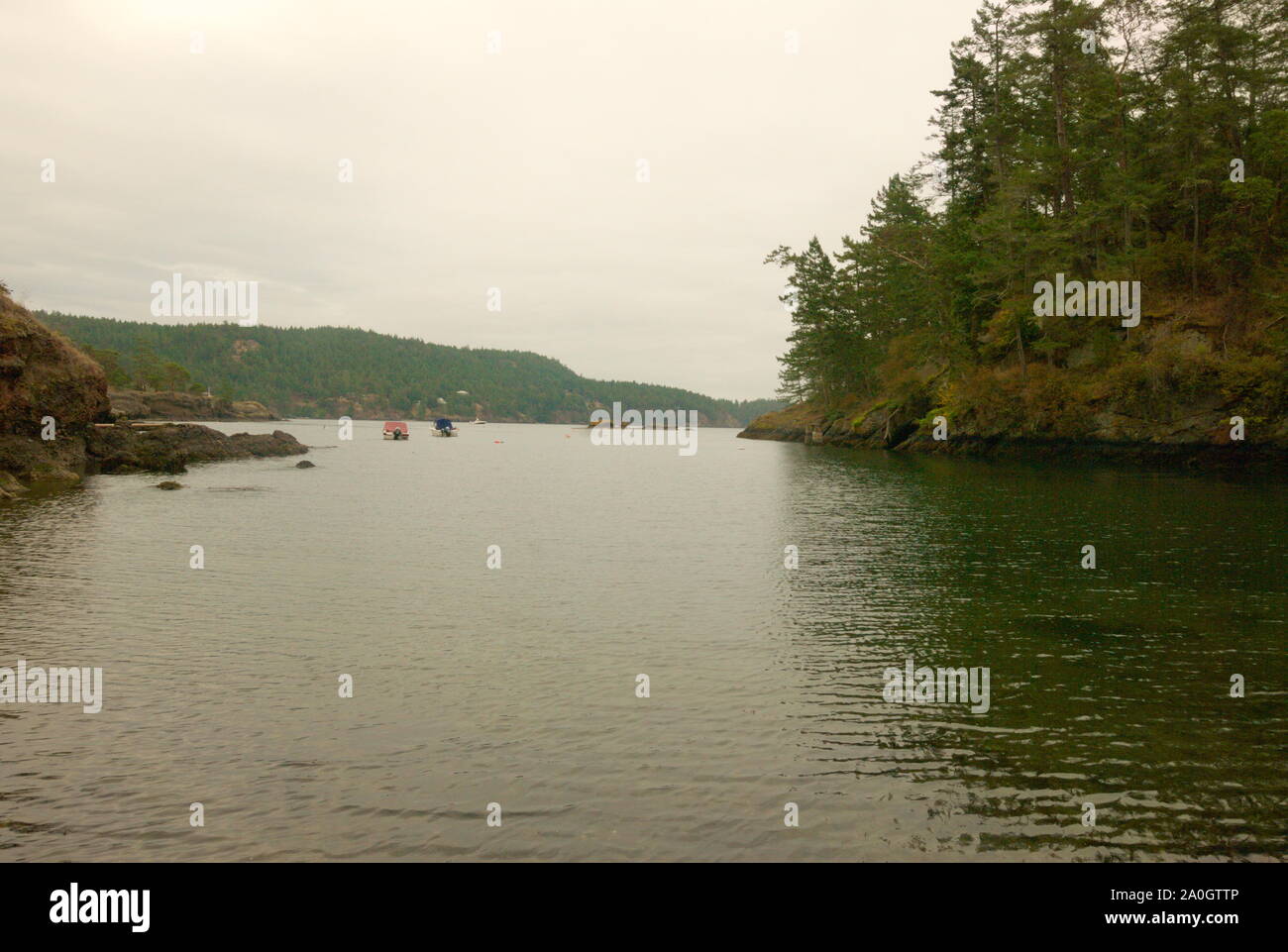 Peter Cove in Trincomali on North Pender Island, British Columbia ...