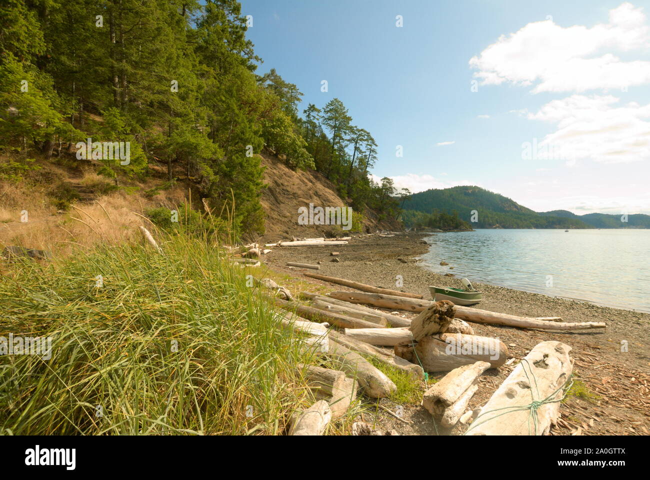 Medicine Beach in North Pender Island, British Columbia, Canada Stock ...