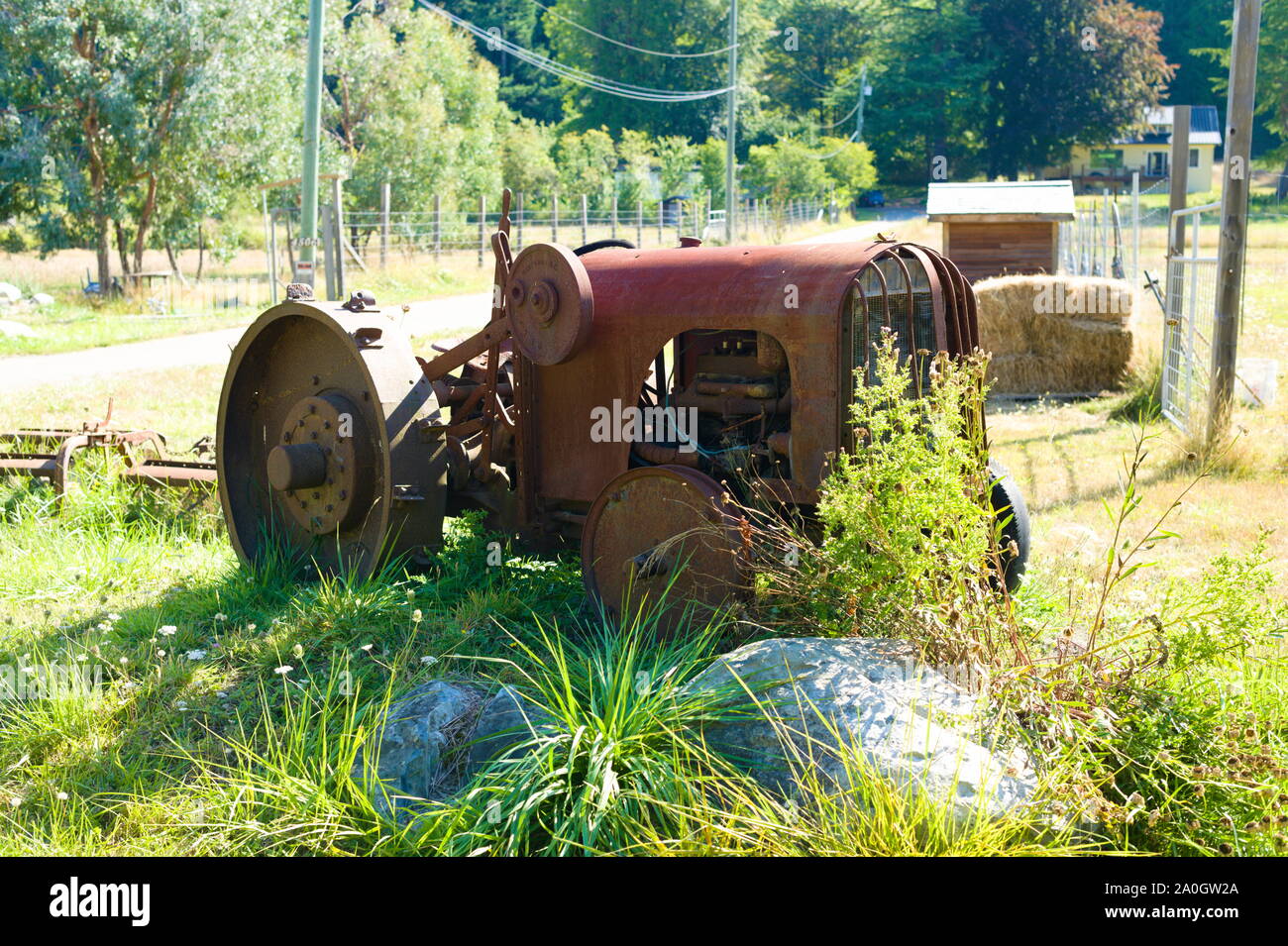 Rust In Peace on North Pender Island, British Columbia, Canada Stock ...