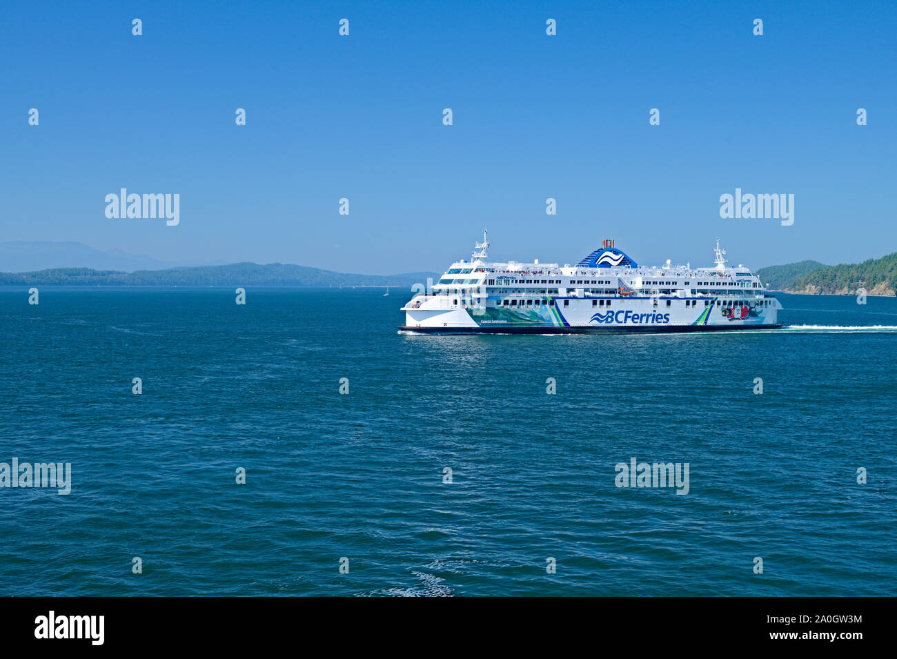 BC Ferries crossing the Gulf of Georgia Stock Photo - Alamy