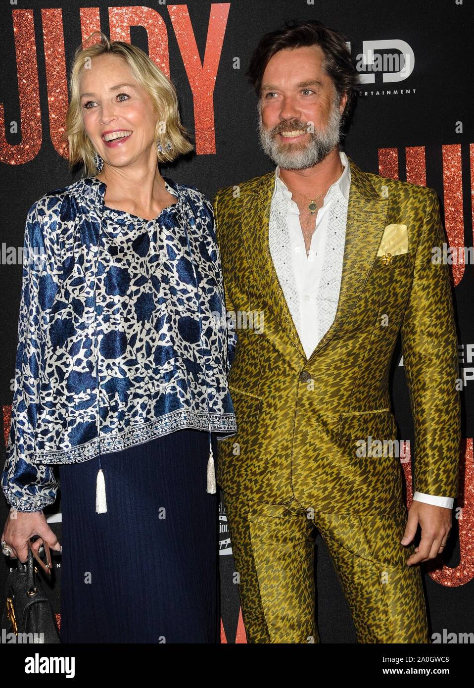 Beverly Hills, CA. 19th Sep, 2019. Sharon Stone, Rufus Wainwright at ...