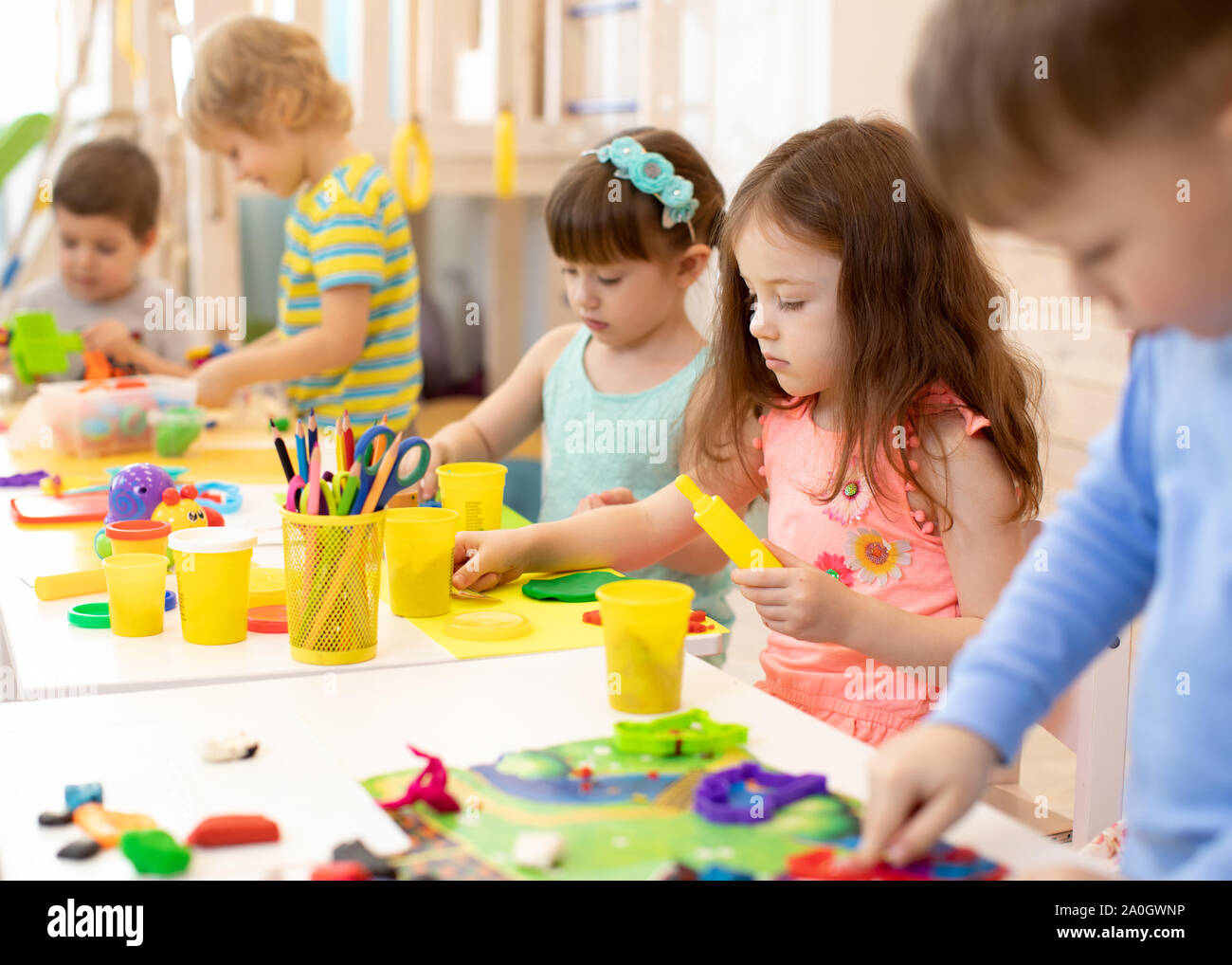 Five people doing handiwork hi-res stock photography and images - Alamy