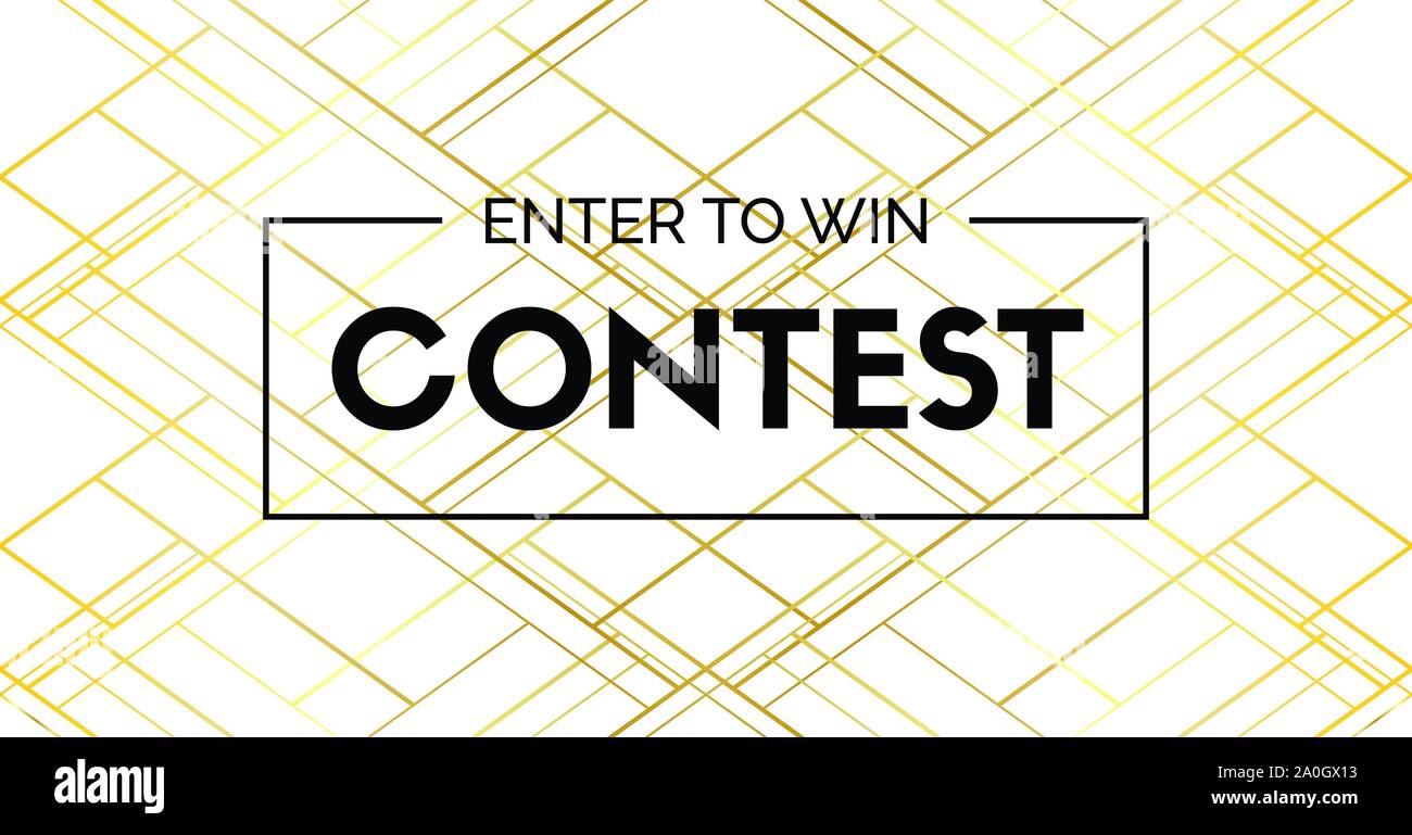 Contest vector luxury banner. Enter to win Stock Vector Image & Art - Alamy