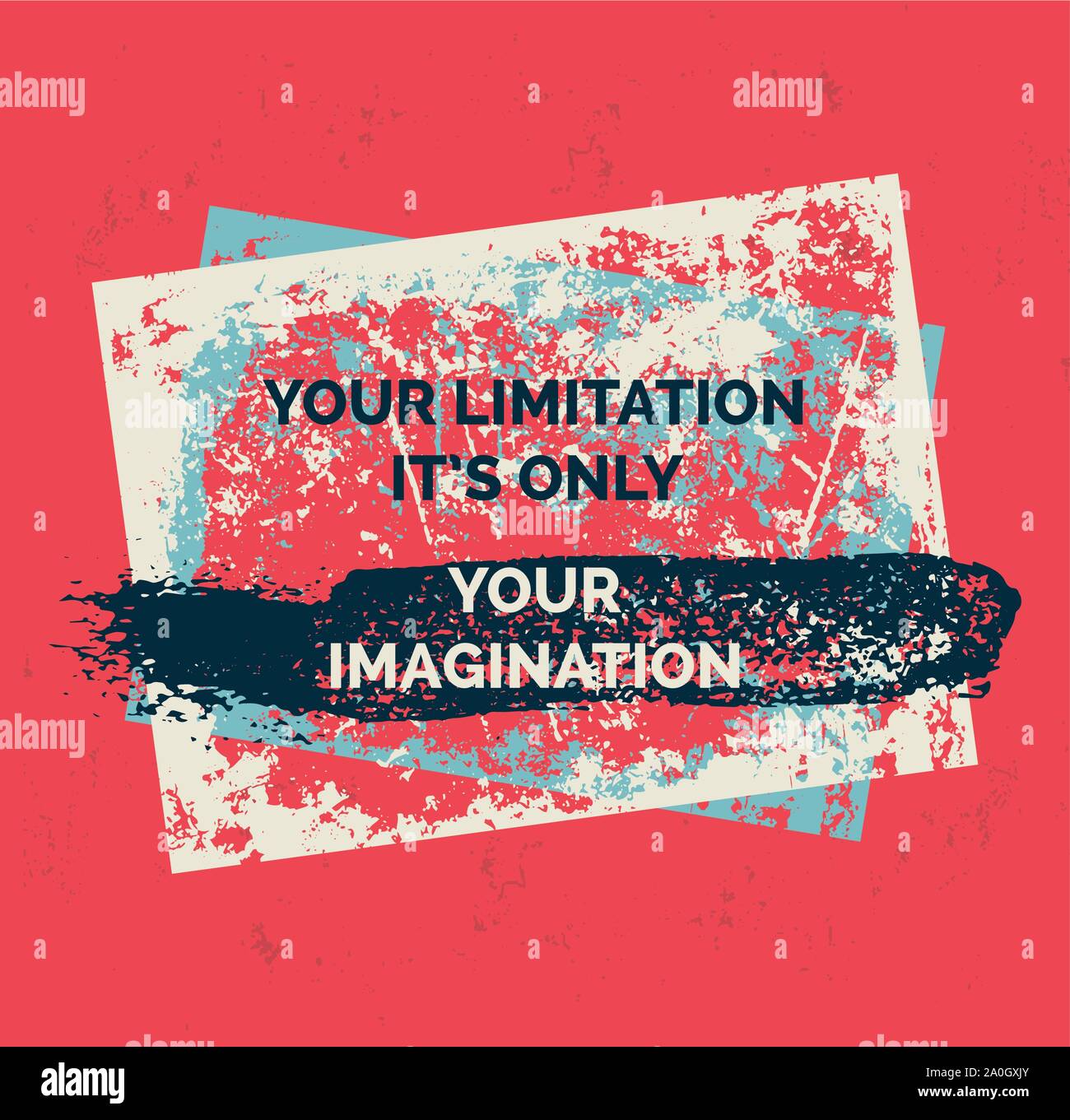 Your limitation it is only your imagination Motivational quotes Stock ...