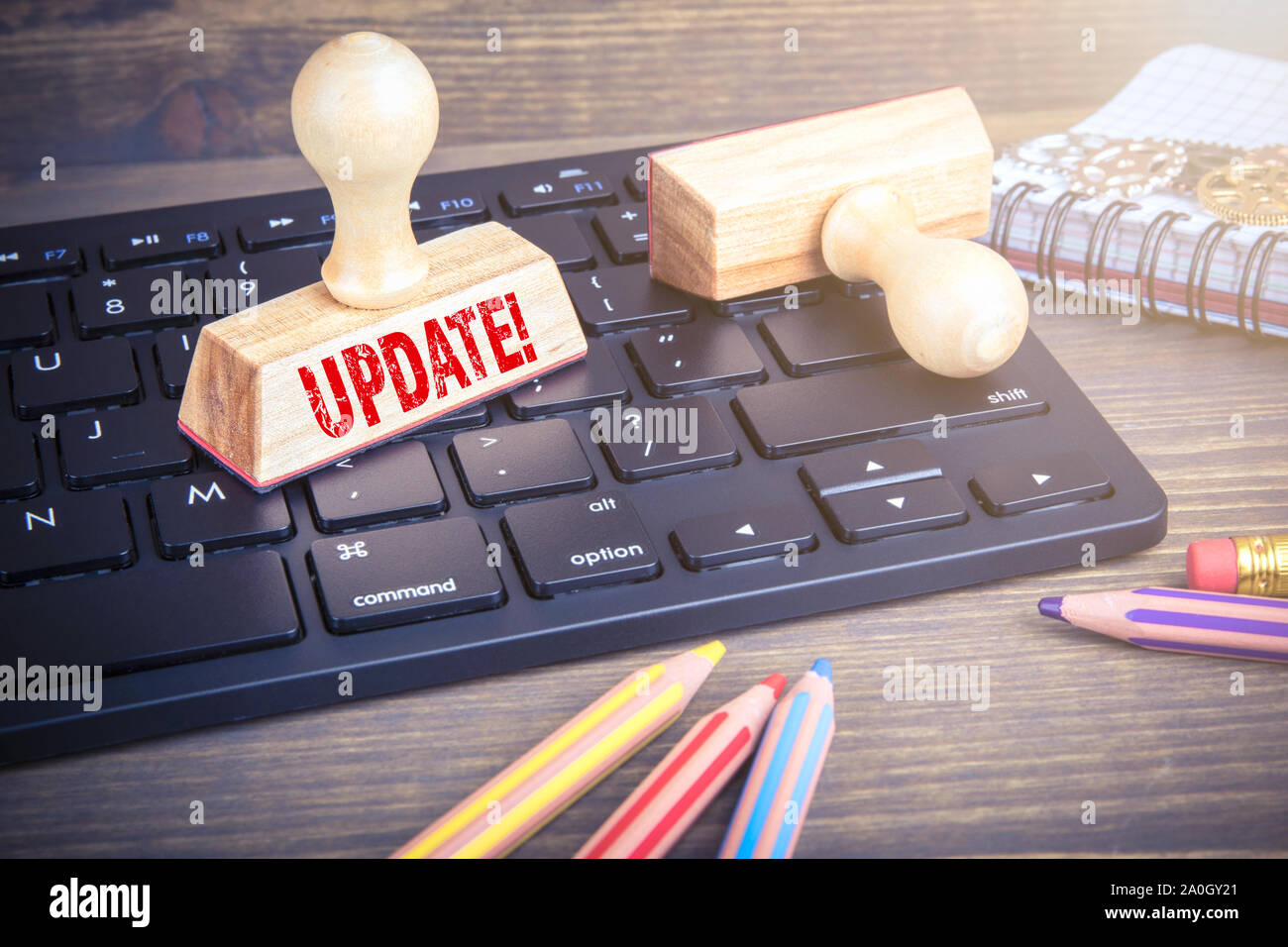 Update stamp hi-res stock photography and images - Alamy