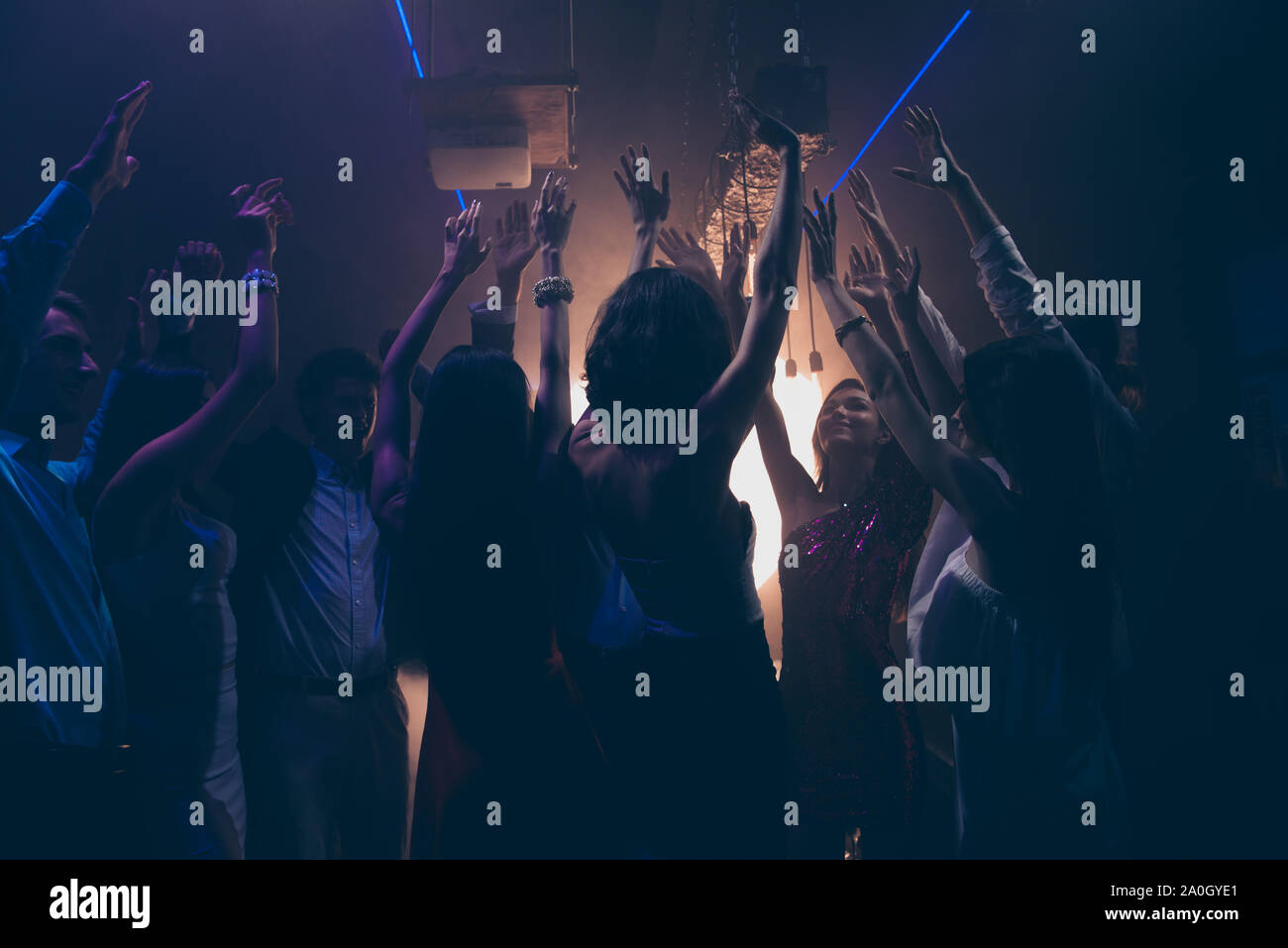 Club dj rear view hi-res stock photography and images - Alamy