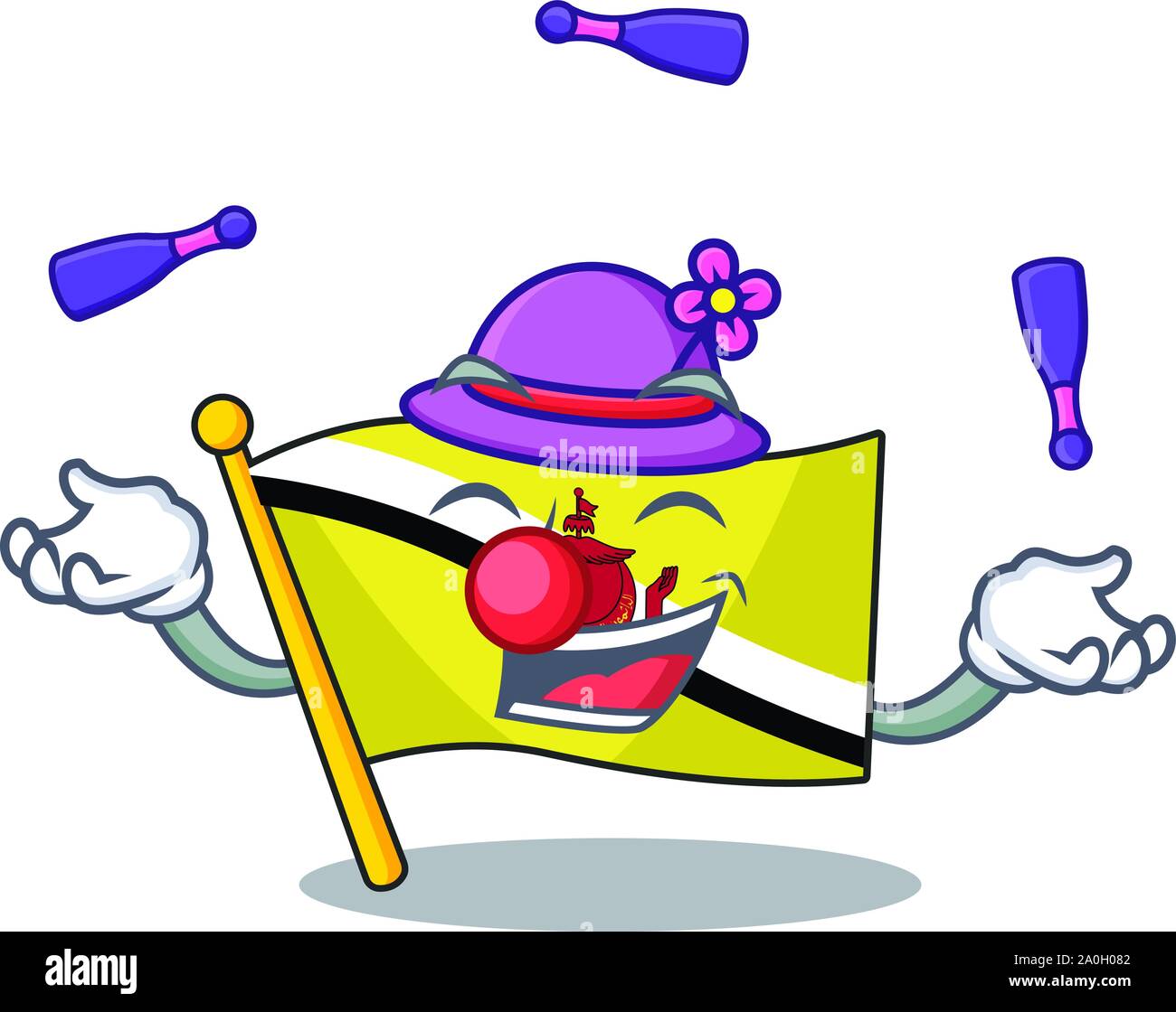 Round flag brunei Cut Out Stock Images & Pictures - Alamy