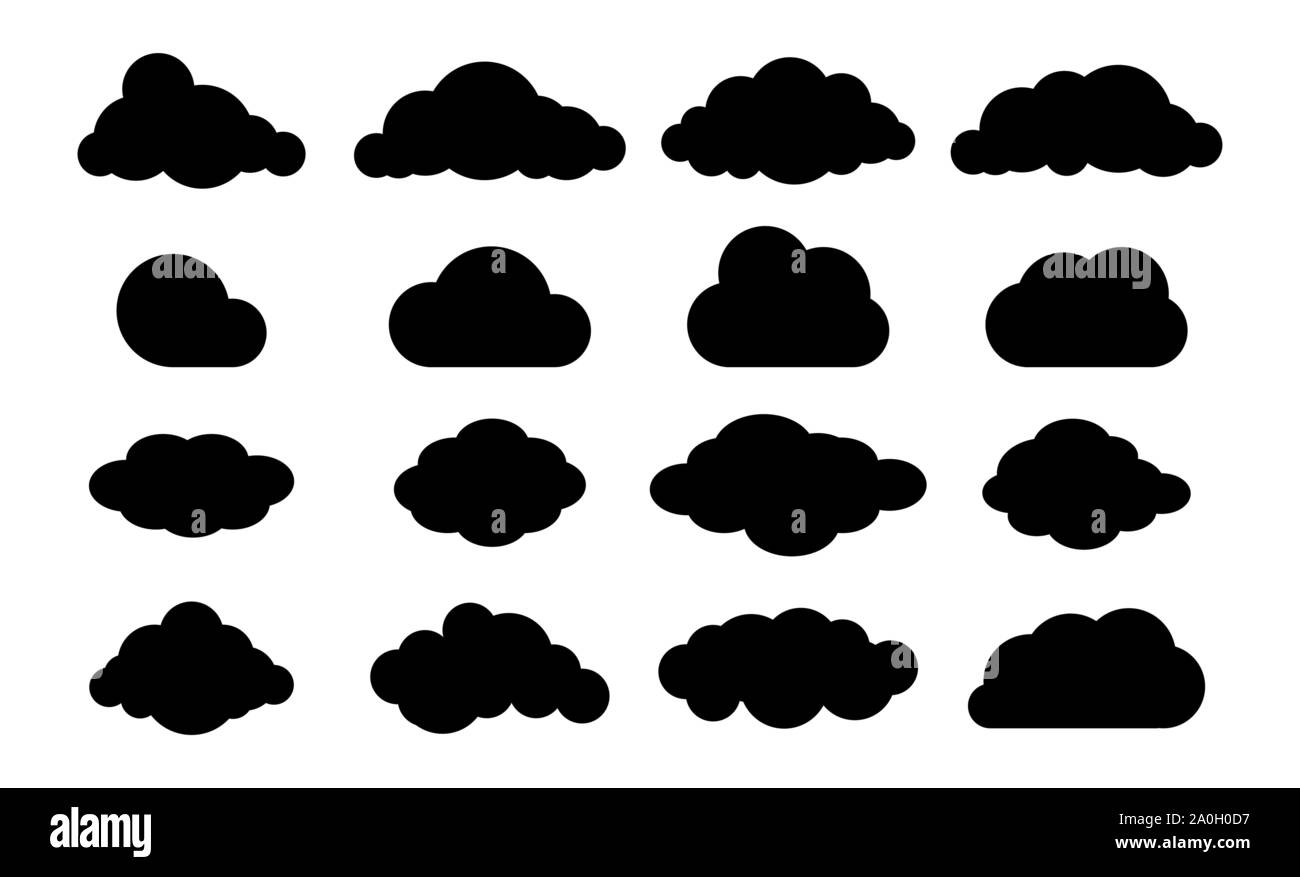 Vector Clouds Silhouette