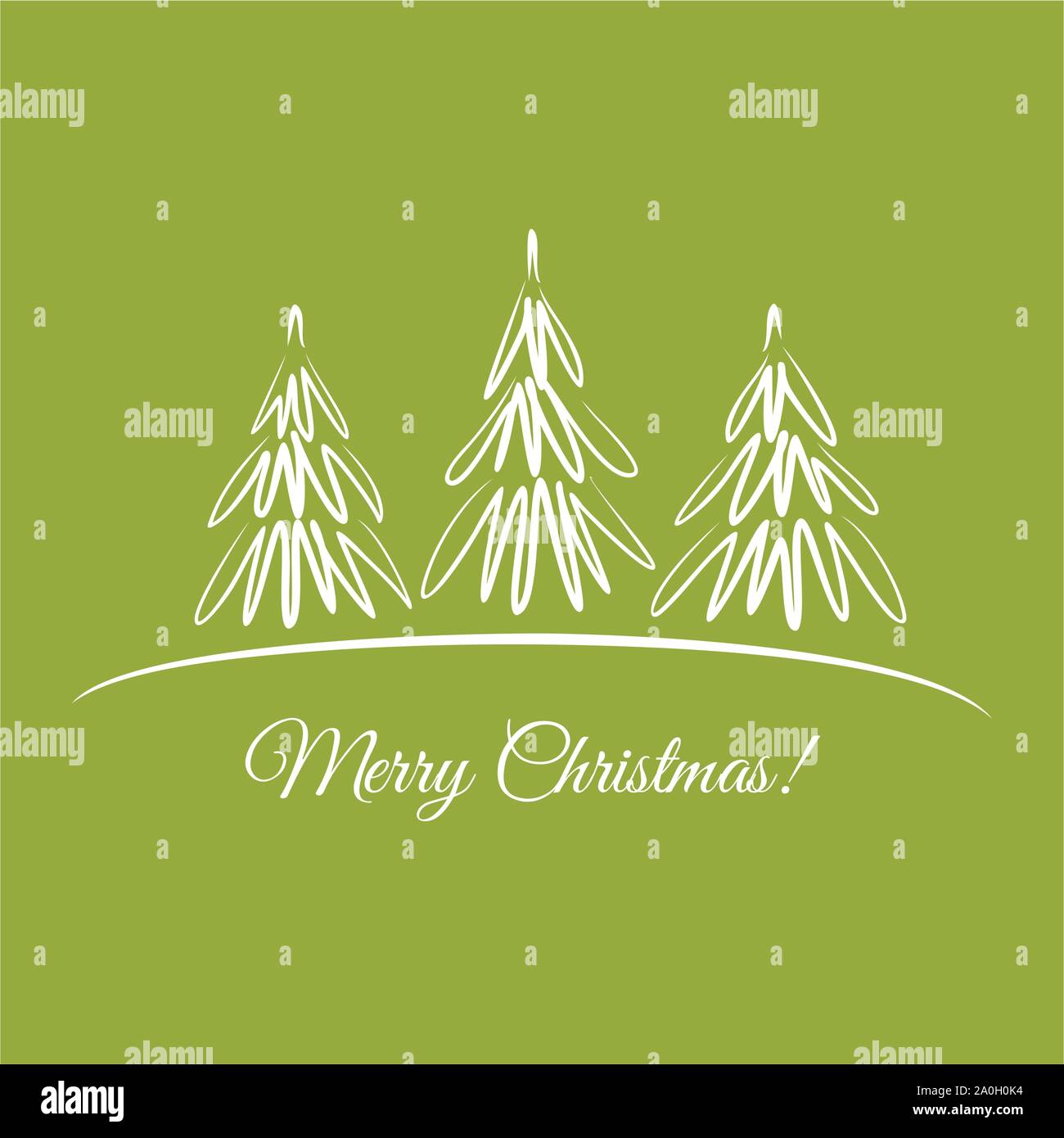 Simple xmas greeting card Stock Vector Images - Alamy