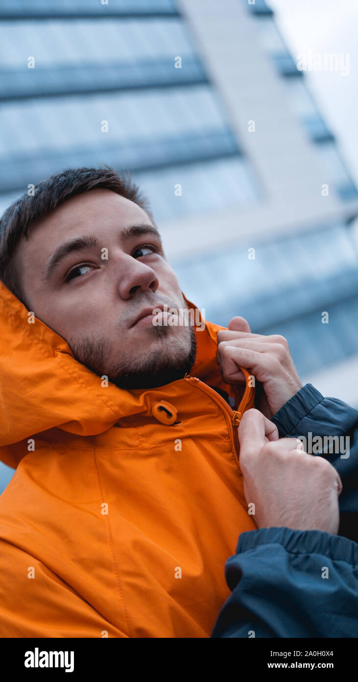 Professional worker in orange uniform hi-res stock photography and ...
