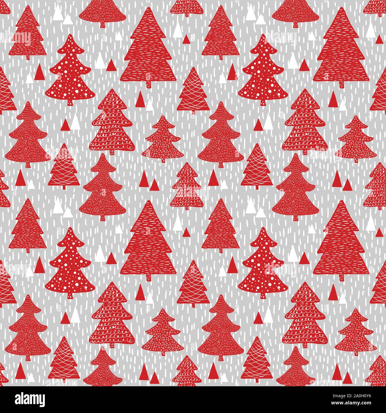 Christmas trees pattern seamless Stock Vector Images - Alamy