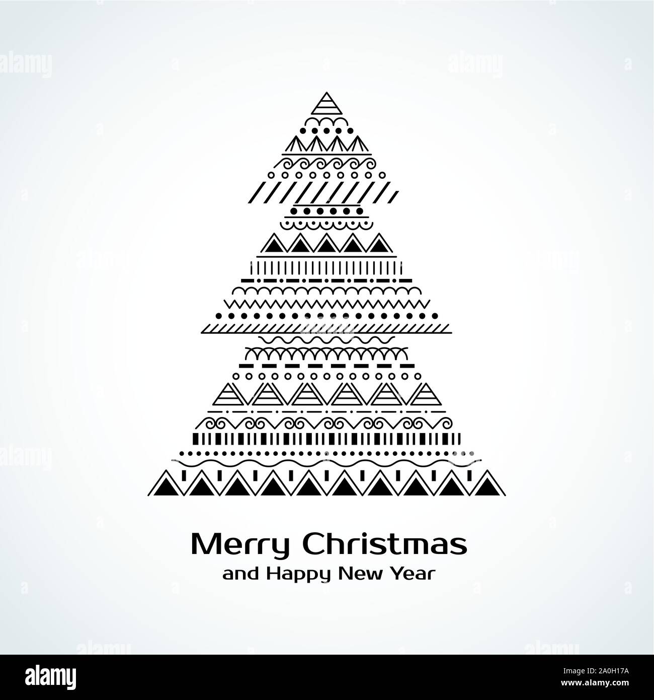 Abstract christmas tree drawing drawing Stock Vector Images - Alamy