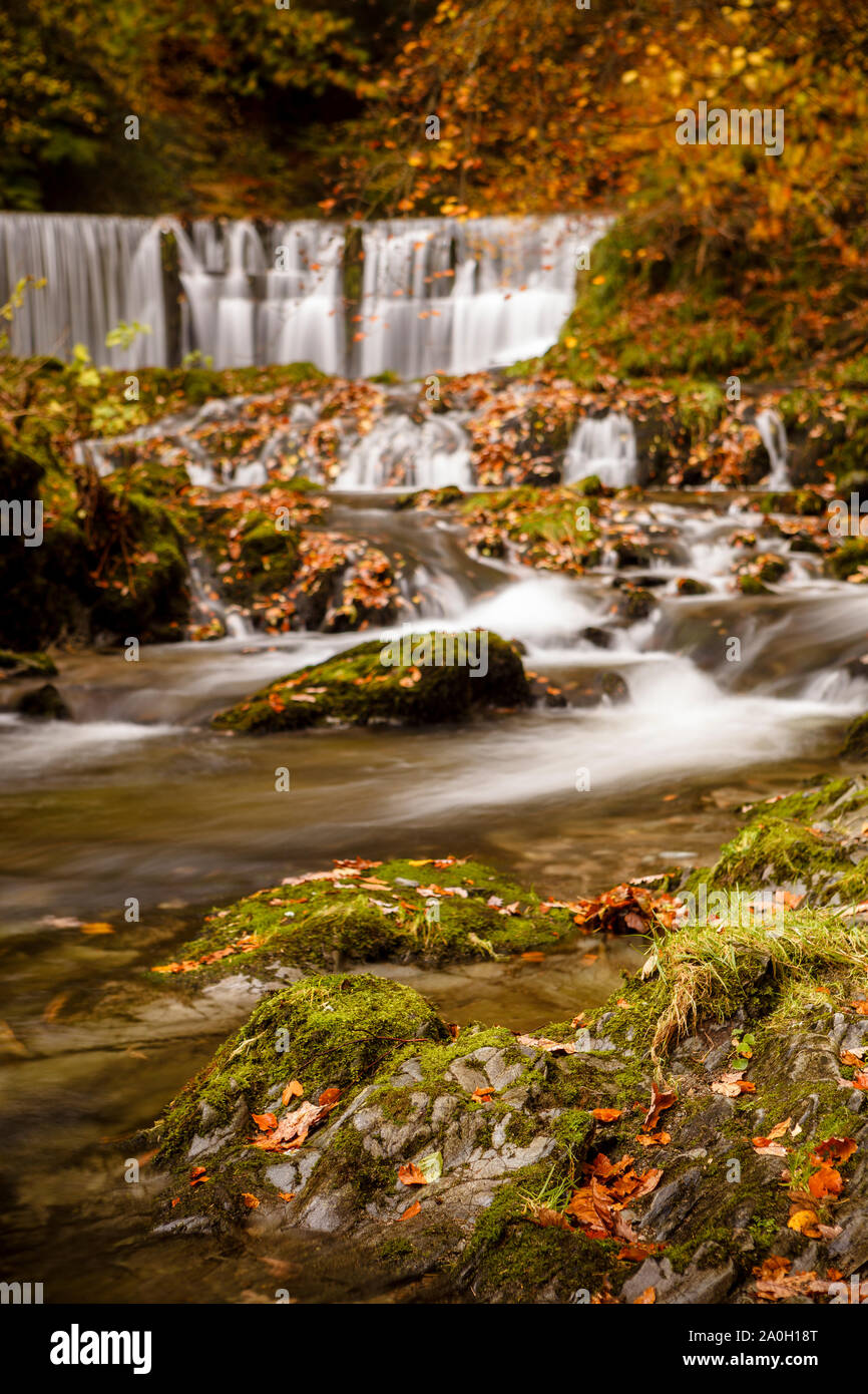 Lower Stock Ghyll Force waterfalls Ambleside Lake District Cumbria UK ...