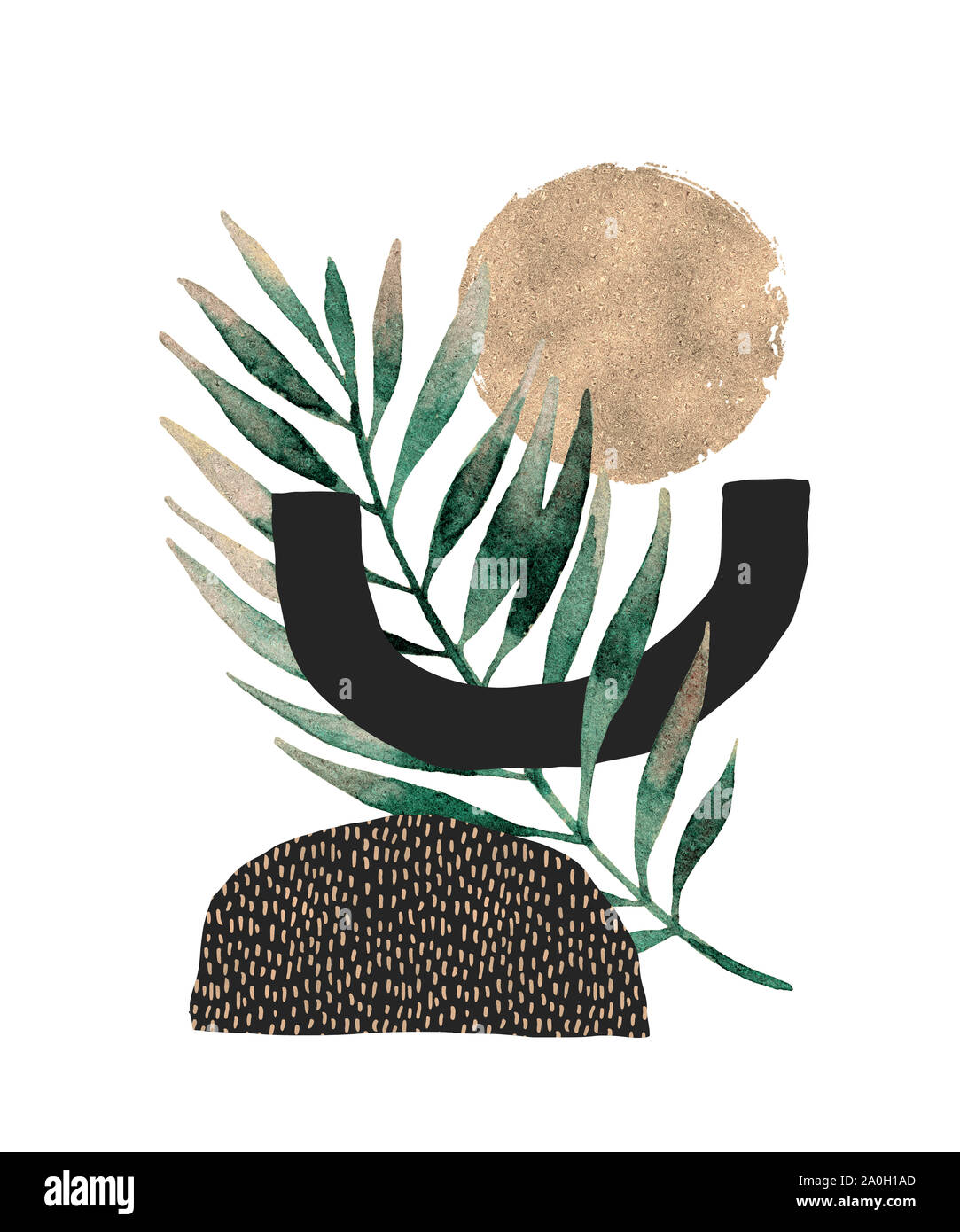 Creative layout tropical exotic Cut Out Stock Images & Pictures - Alamy