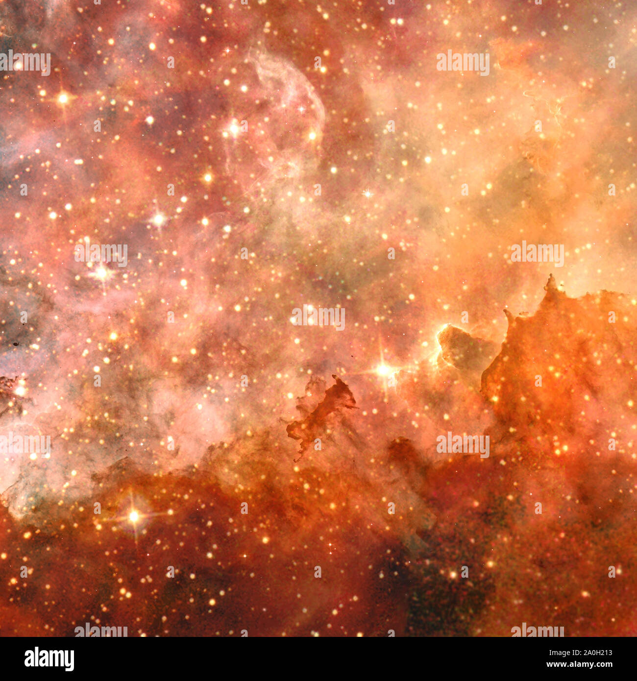 Nebula in outer space. Gas and dust clouds. Elements of this image ...