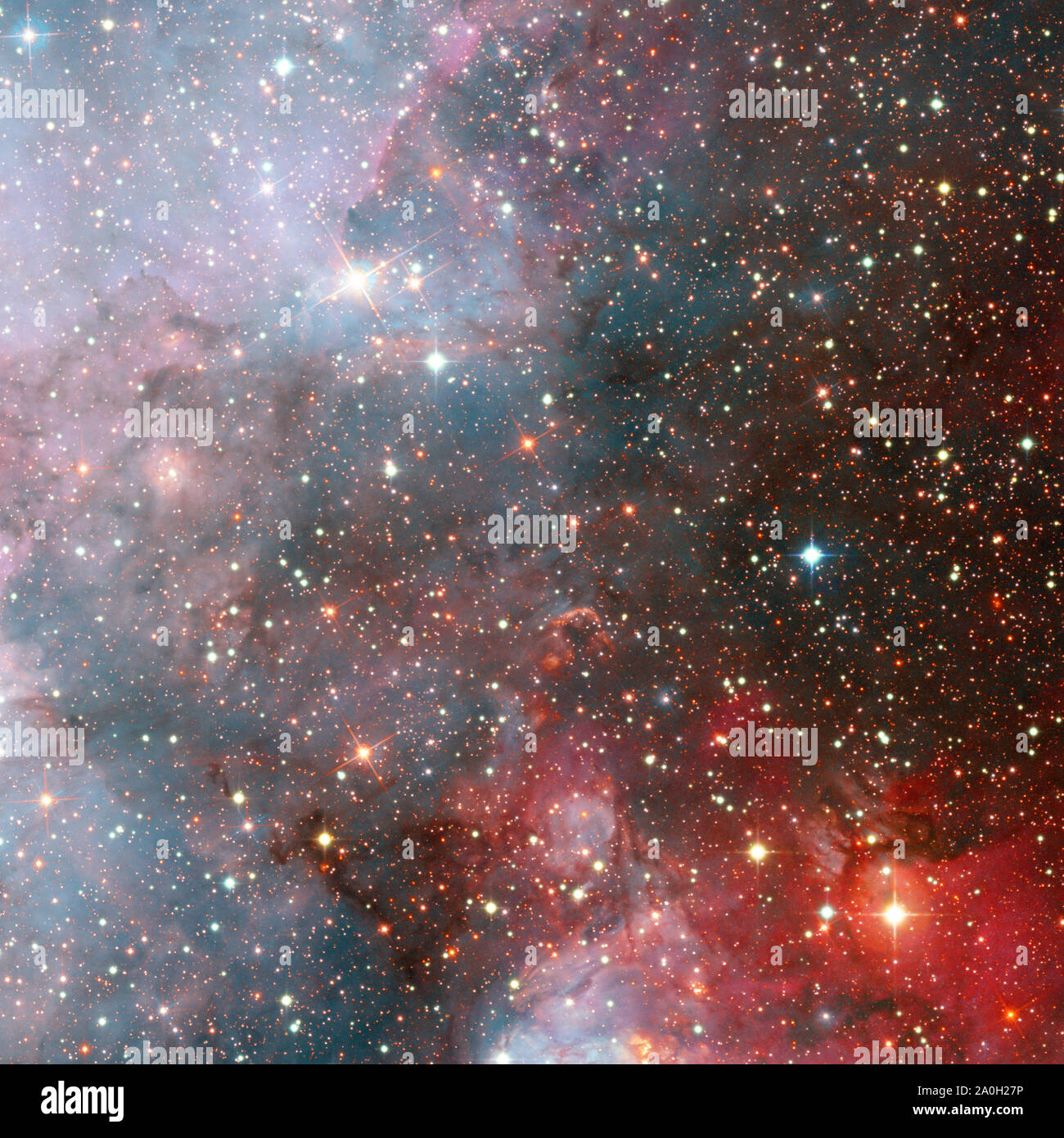 Universe scene with planets, stars and galaxies in outer space ...