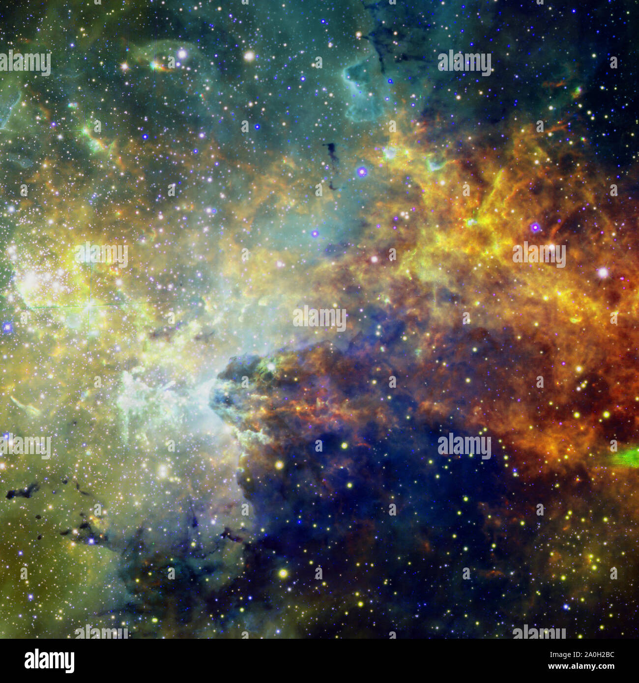 Nebula in outer space. Gas and dust clouds. Elements of this image ...