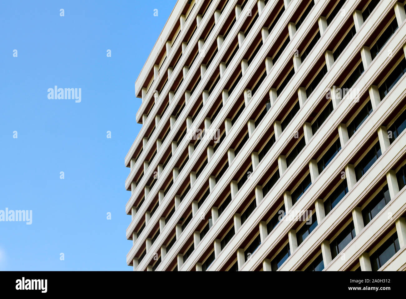 Generic architectural design of building exterior in Downtown Bangkok ...