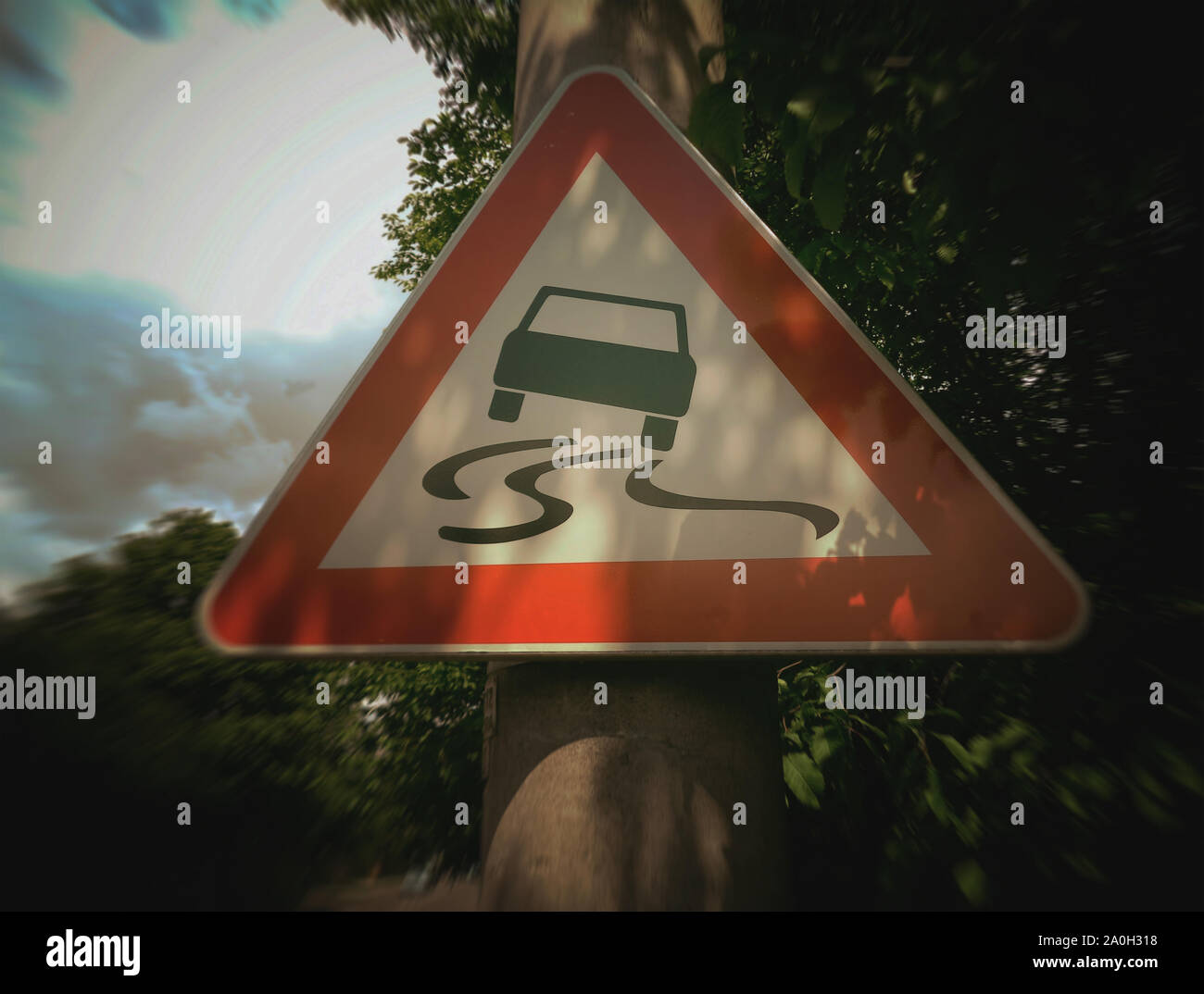 Traffic sign, danger sign Stock Photo - Alamy