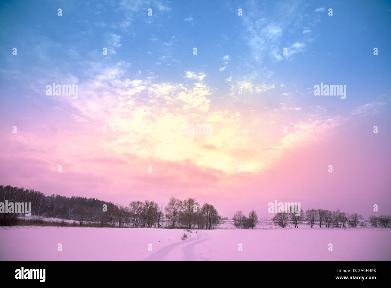 Countryside and sunset hi-res stock photography and images - Alamy
