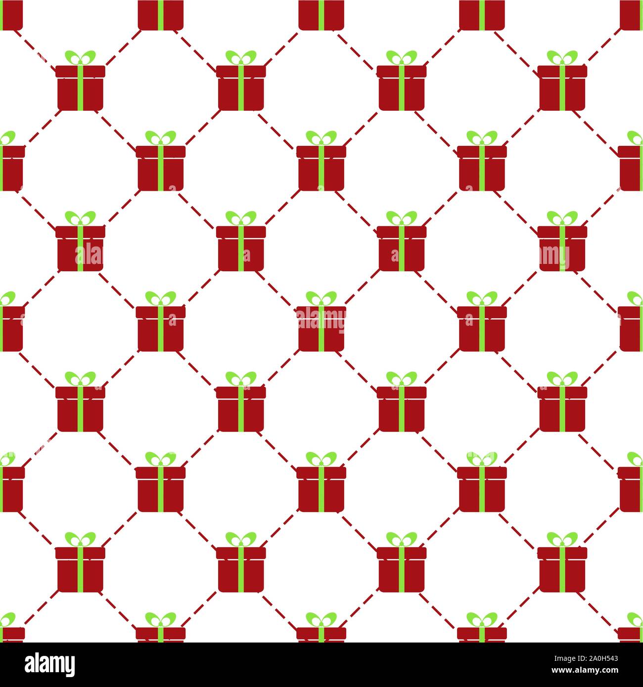 Seamless pattern with red gift boxes Stock Vector Image & Art - Alamy