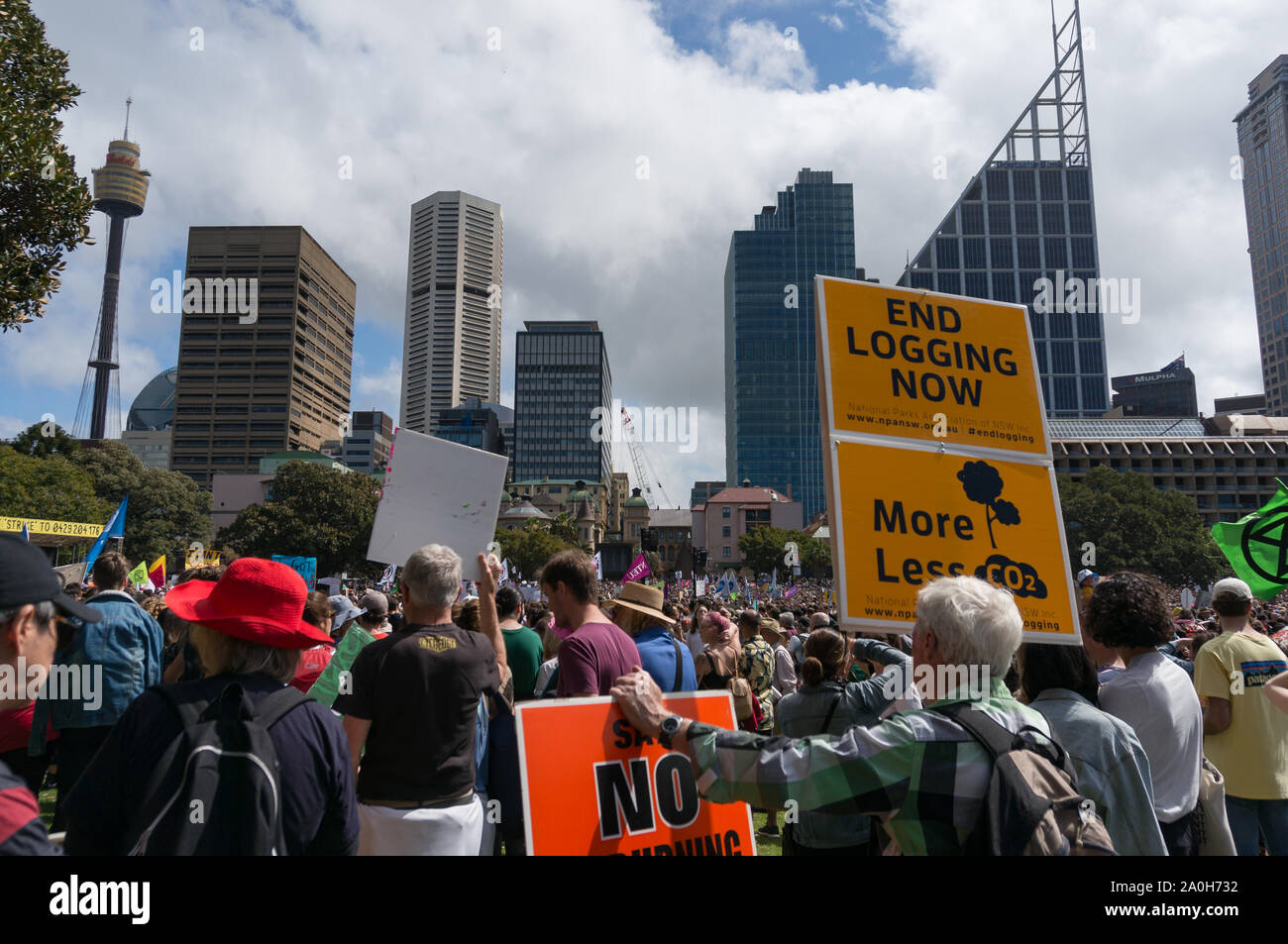 Sydney, Australia - September 20, 2019: Strike for climate change in ...