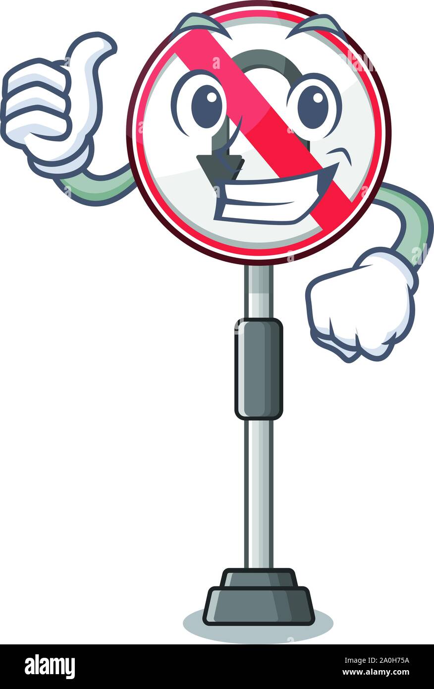 U Turn Memes Wink U Turn Sign Shaped Cartoon Royalty Free Vector Image