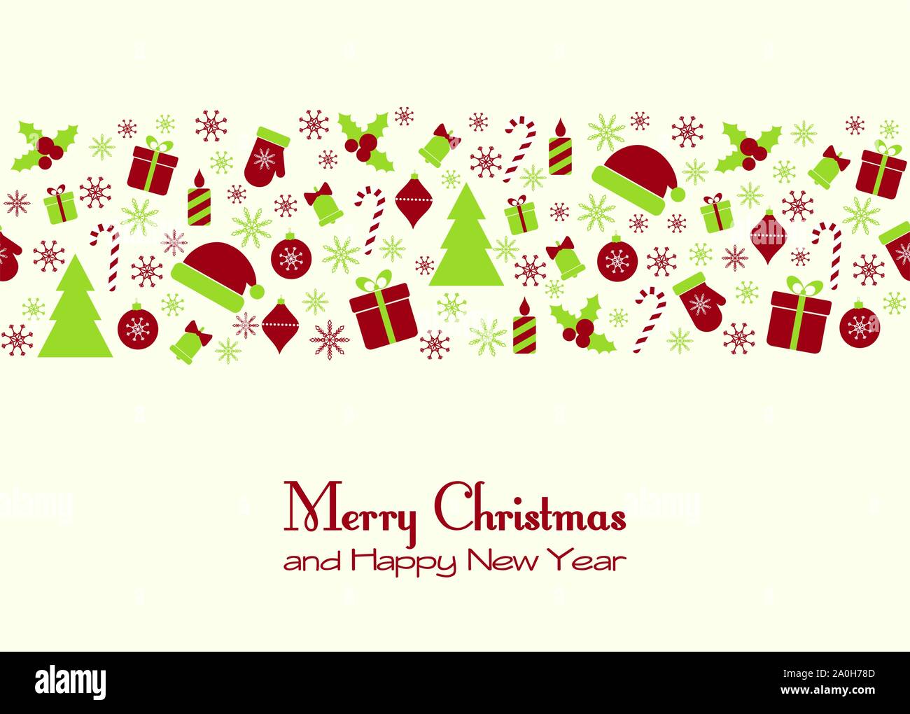 Christmas card red candle Stock Vector Images - Alamy