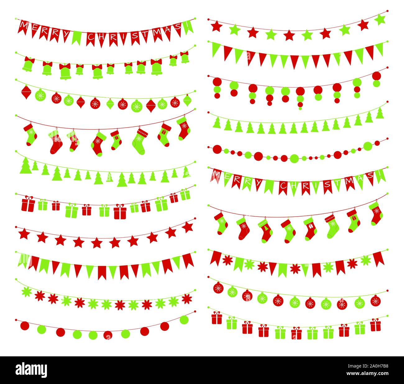Christmas tree flat vector Stock Vector Images - Alamy