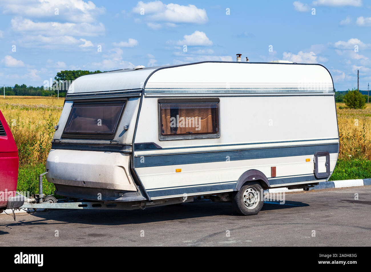 Campervan parking lot hi-res stock photography and images - Alamy