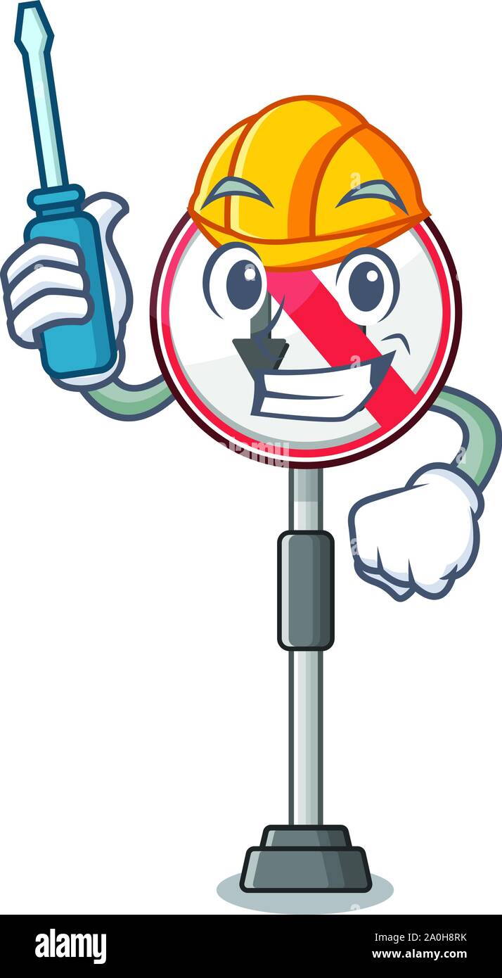 Automotive no u turn cartoon above table Stock Vector Image & Art - Alamy